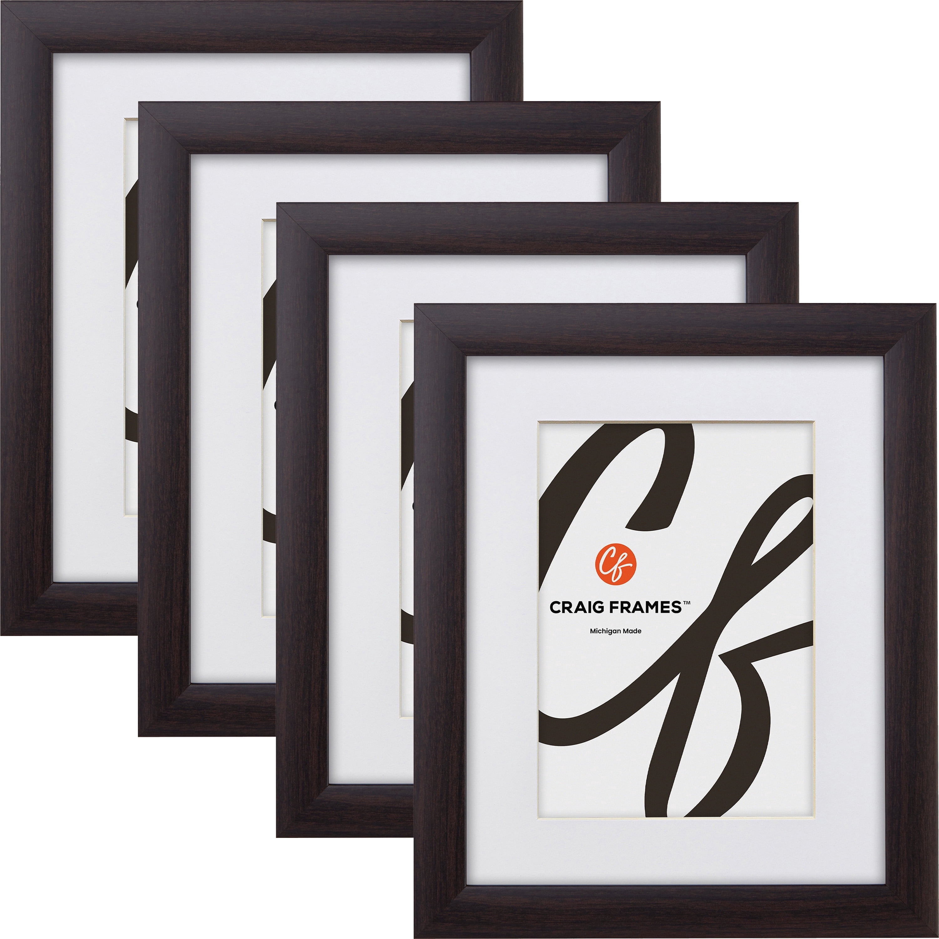 Craig Frames 26x32 inch Brazilian Walnut Brown Picture Frame Matted for ...