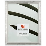 Craig Frames 314WH, 20x26 inch Ornate Picture Frame, White and Silver ...