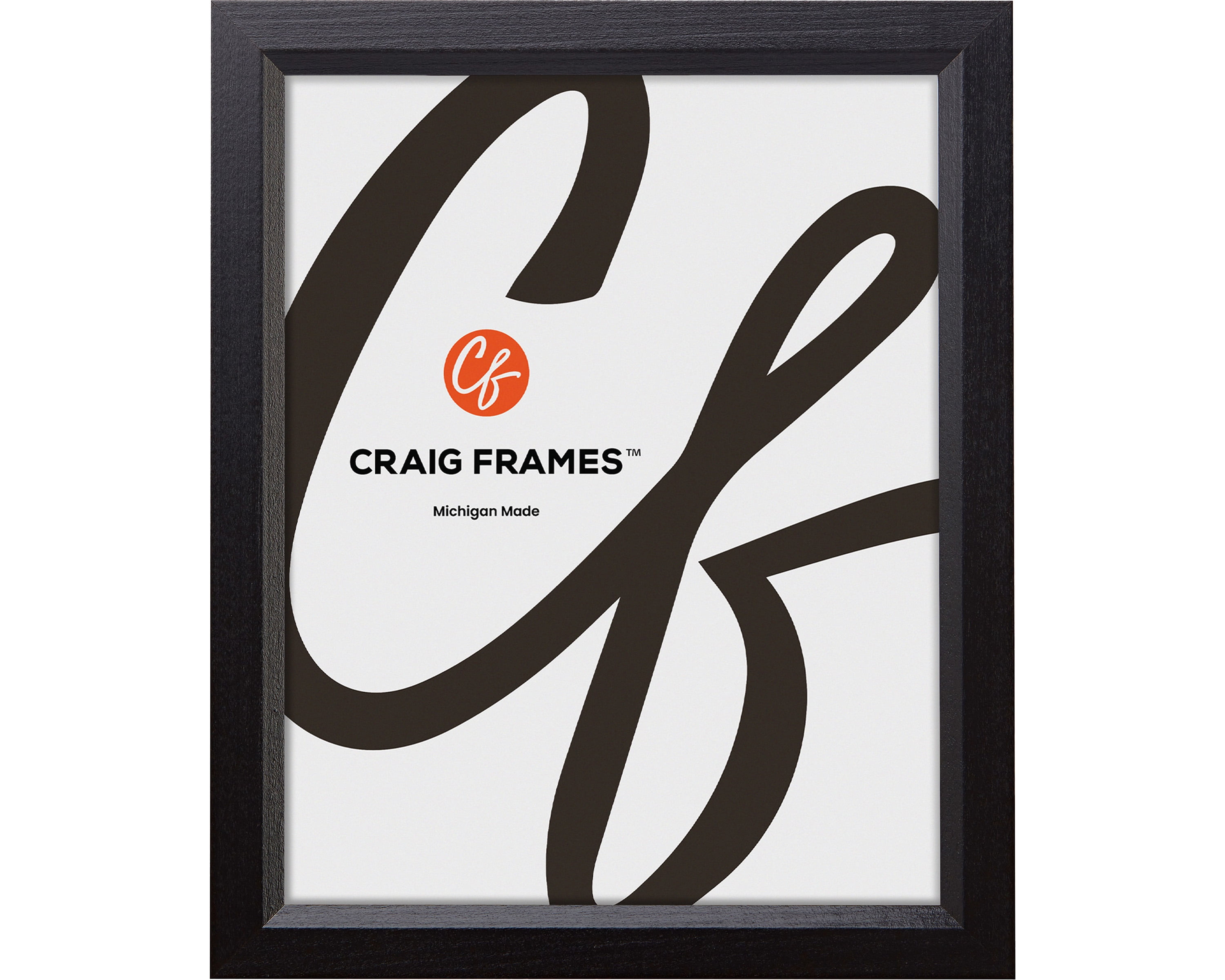 Craig Frames 7171610BK Wood Grain Finish 17x33 Picture/Poster Frame, 0. ...