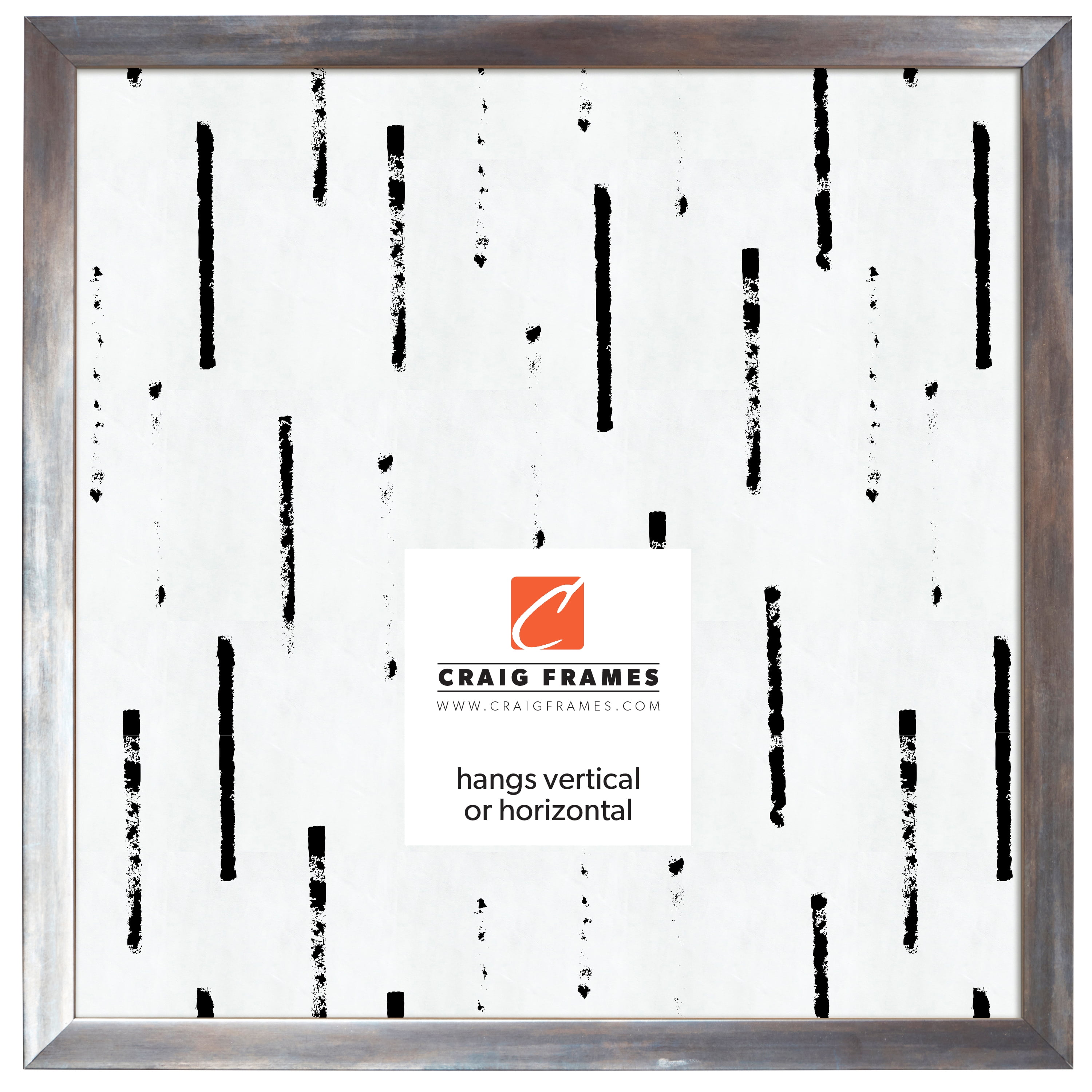 Craig Frames Alloy, 12x12 inch Picture Frame, Gunmetal - Walmart.com
