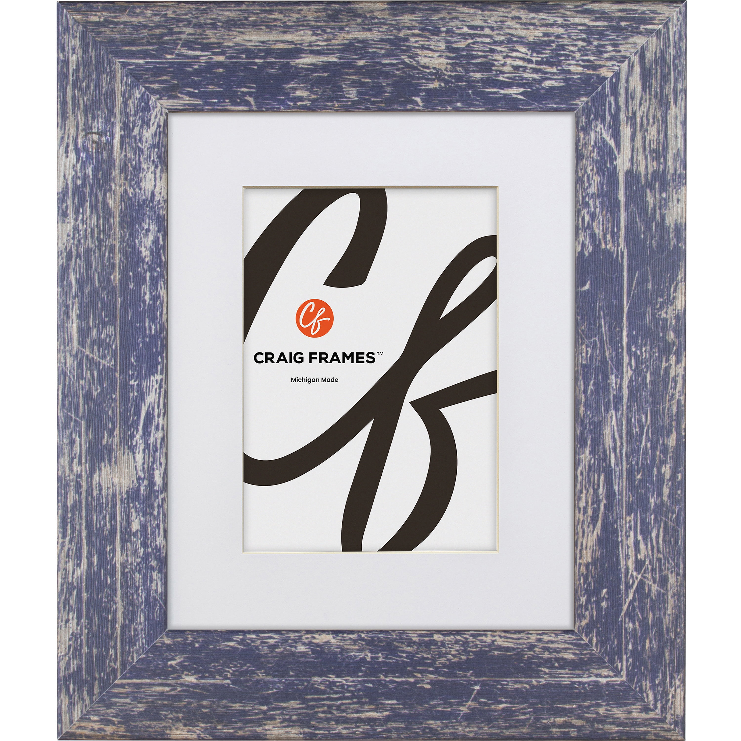 Craig Frames American Barn, 11x17 inch Faux Blue Barnwood Picture Frame ...