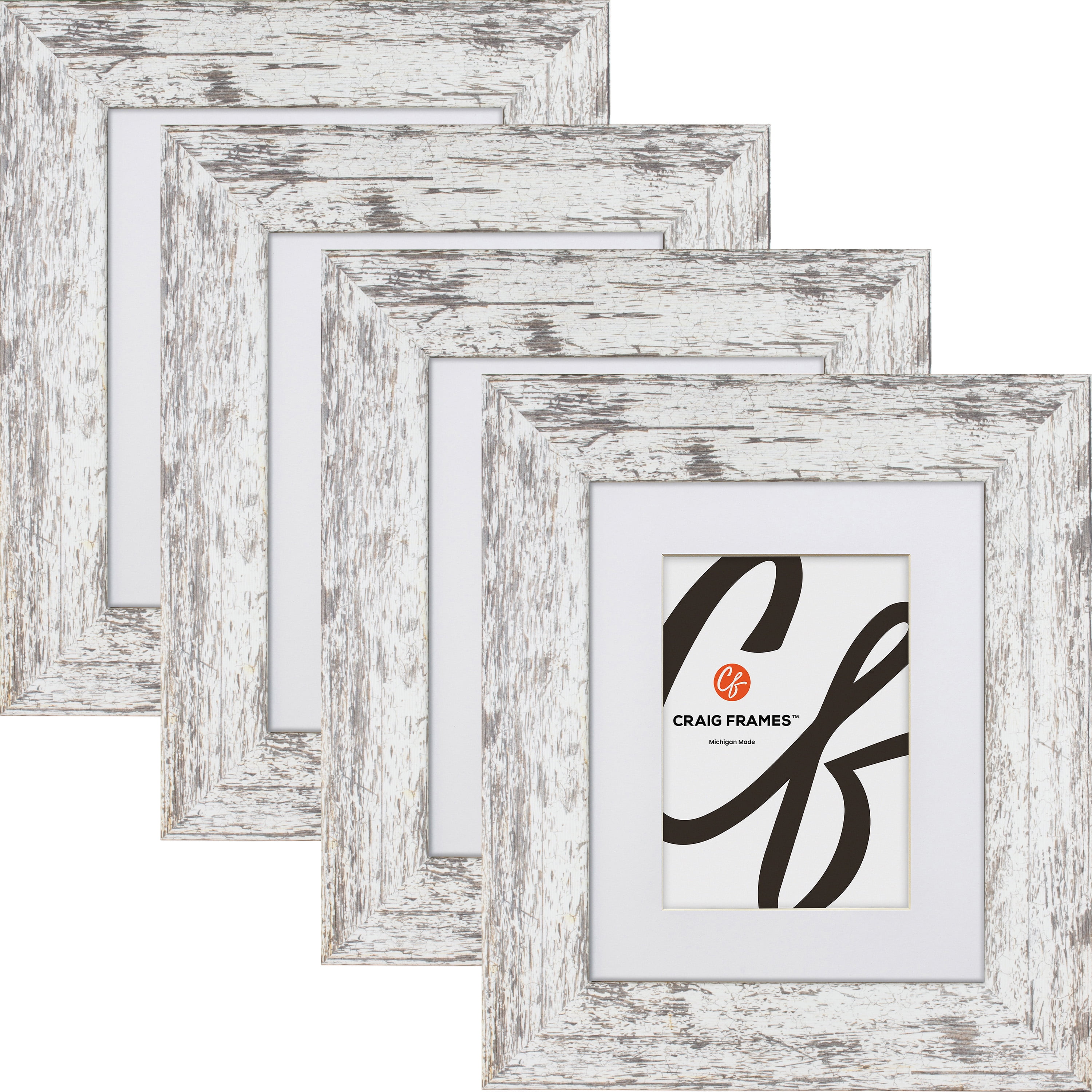 Craig Frames American Barn, 12x12 inch Faux White Barnwood Picture ...