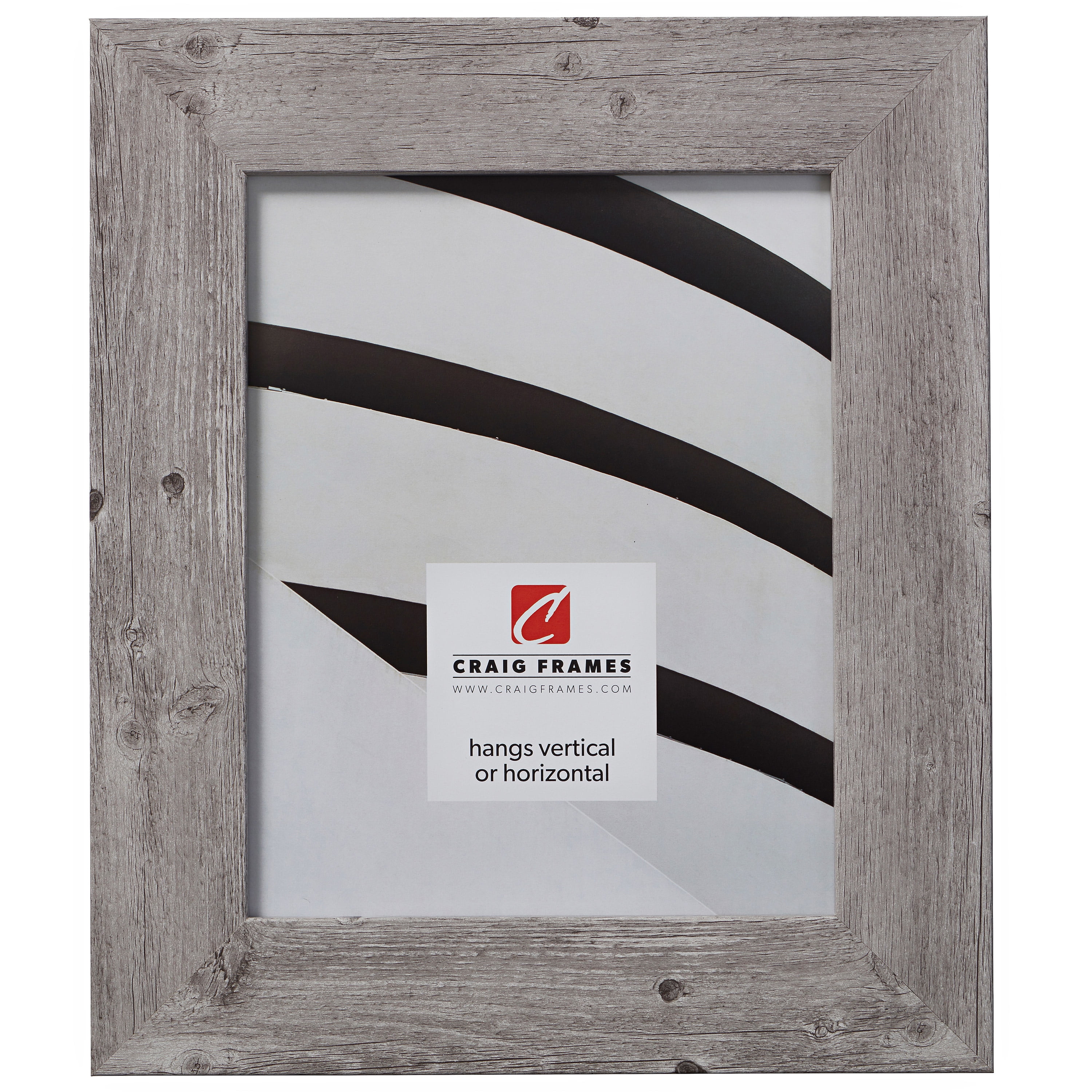 Craig Frames American Barn, 14x22 inch Picture Frame, Faux Light Grey ...