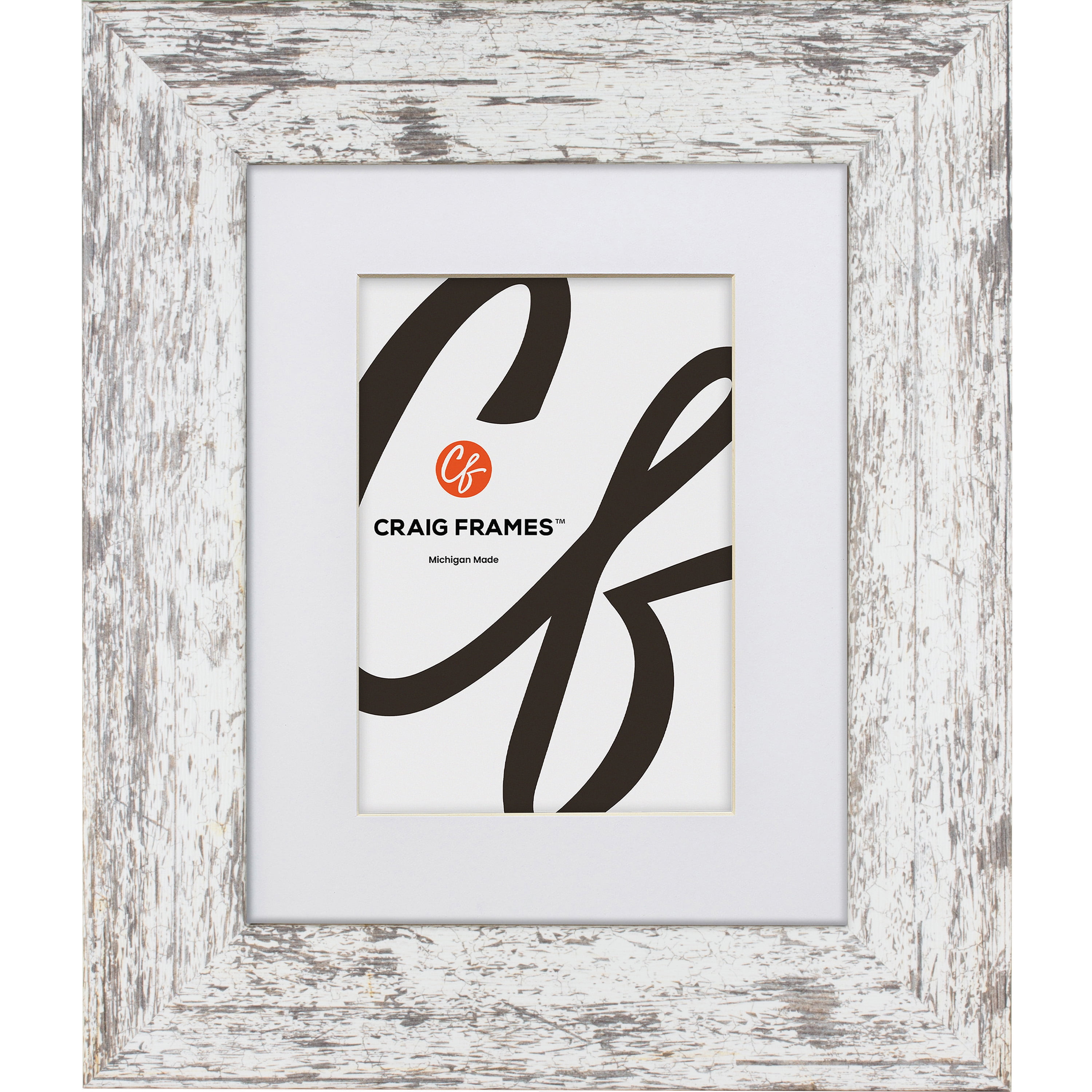 Craig Frames American Barn, 30x36 inch Faux White Barnwood Picture ...