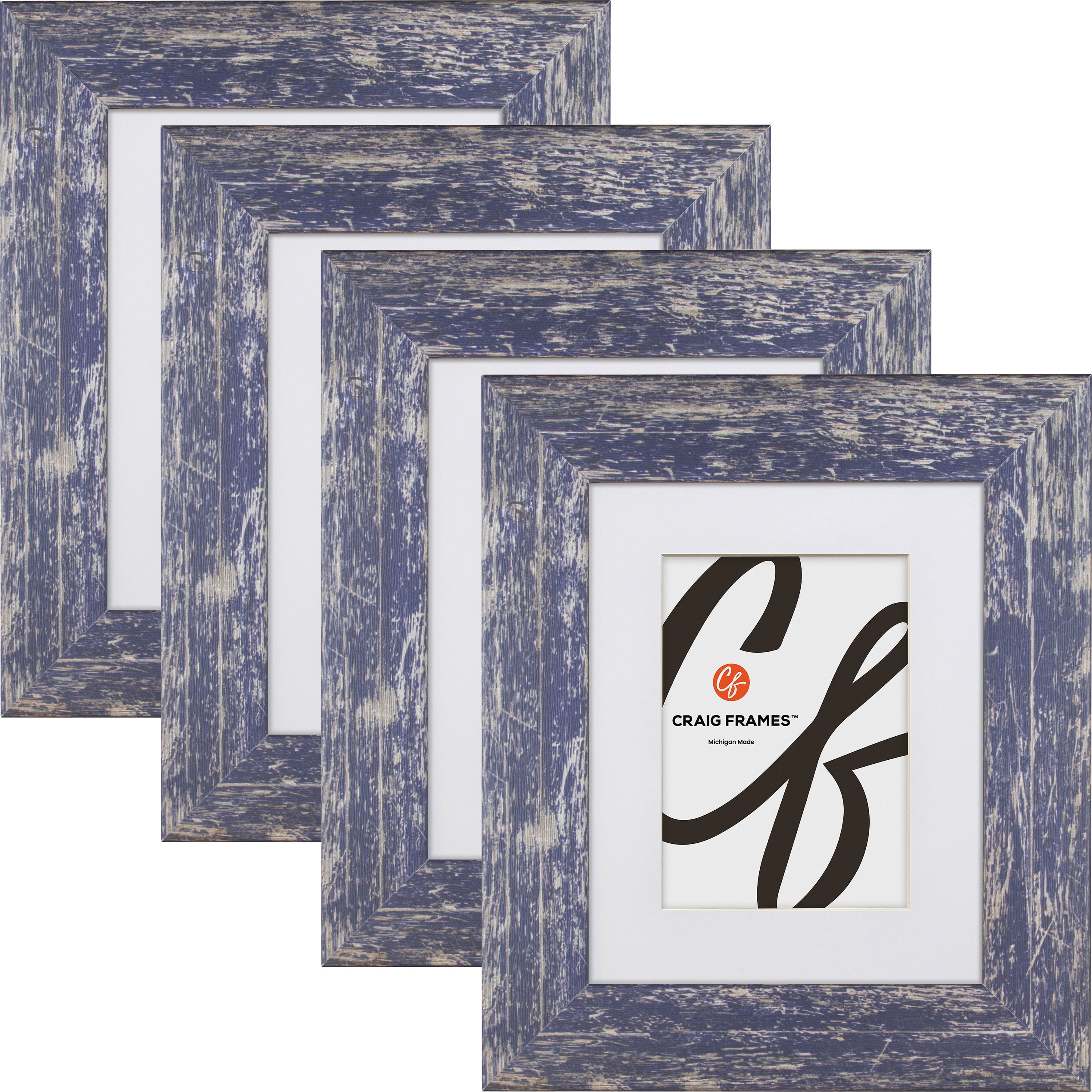 Craig Frames American Barn, 8.5x11 inch Faux Blue Barnwood Picture ...