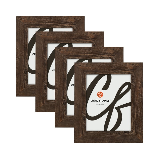Craig Frames American Barn 8x12 inch Picture Frame Faux Brown Oak ...