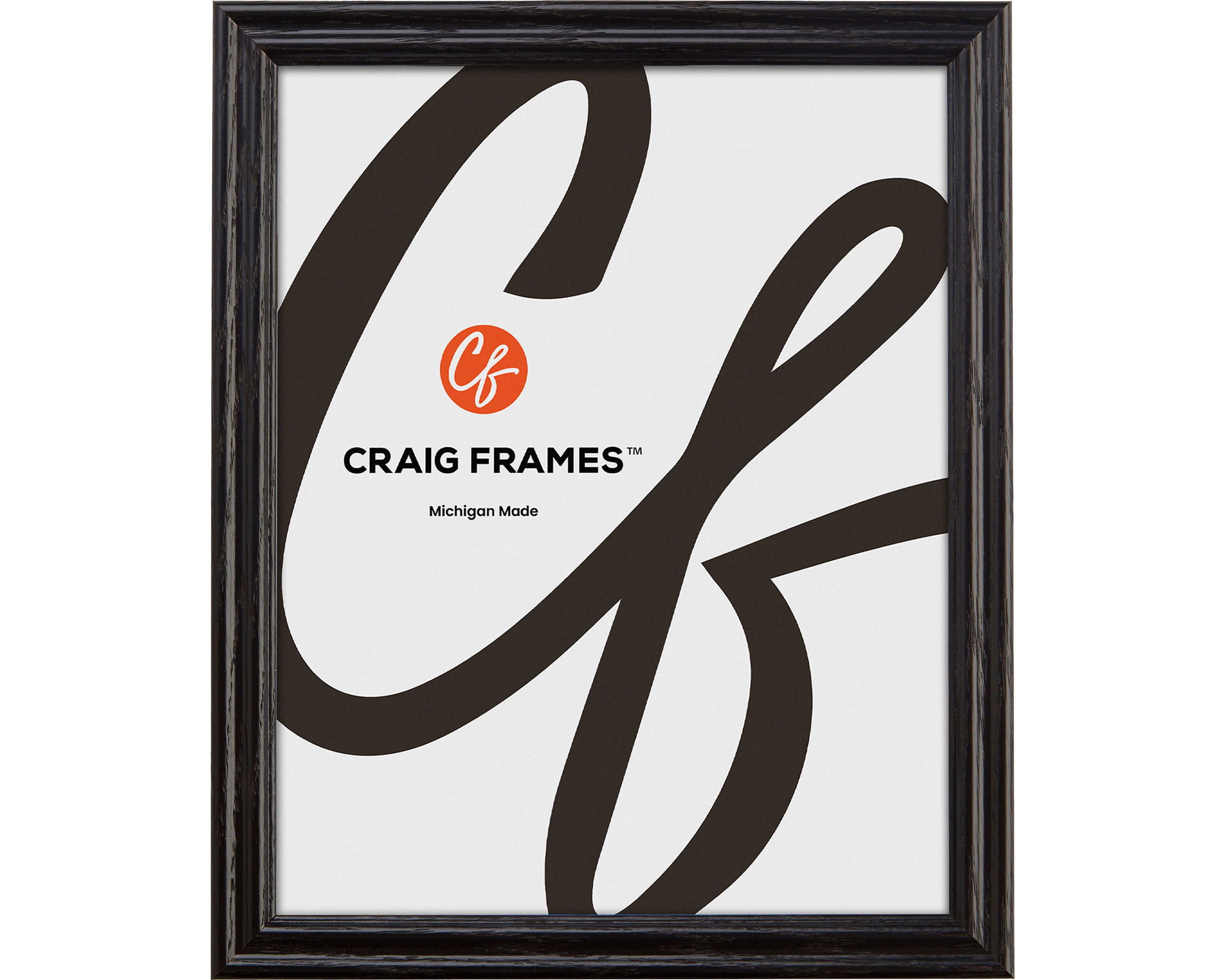 Craig Frames Black 10x13 inch Hardwood Picture Frame Wiltshire 200 ...