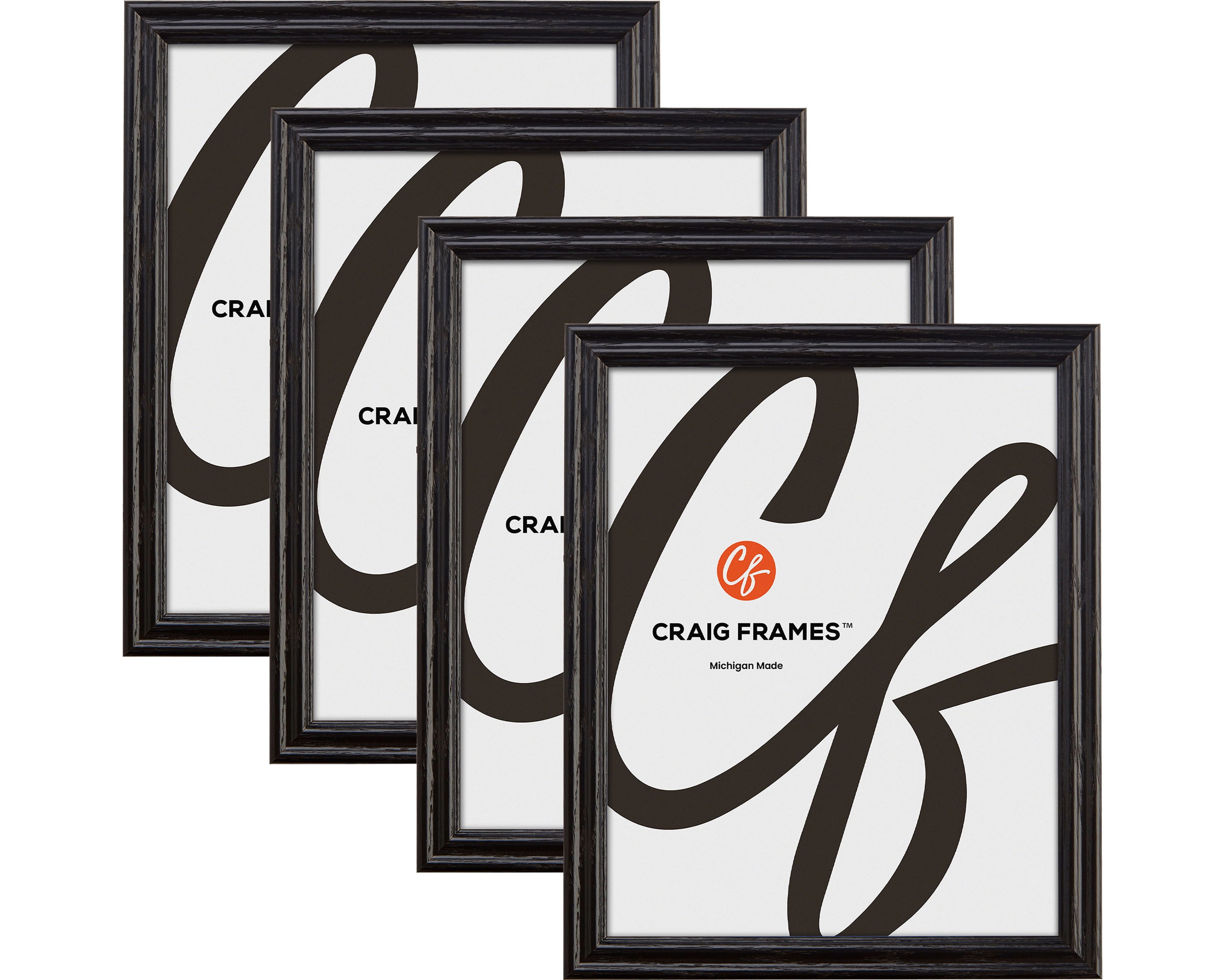 Craig Frames Black 15x19 inch Hardwood Picture Frame Wiltshire 200 ...