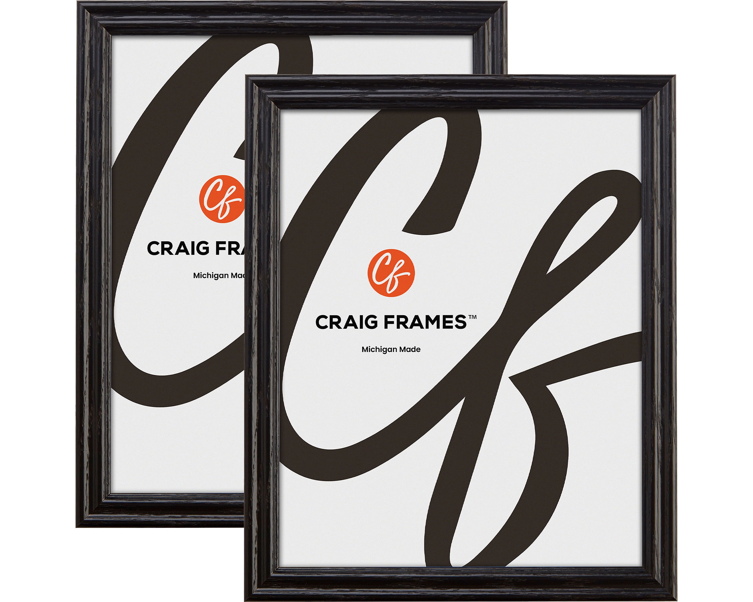 Craig Frames Black 18x22 inch Hardwood Picture Frame Wiltshire 200 ...