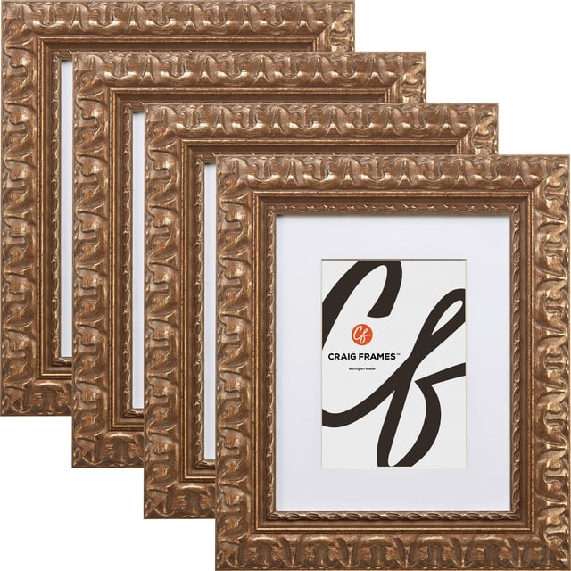 Craig Frames Bravado Ornate, 11 x 17 Inch Antique Bronze Picture Frame ...