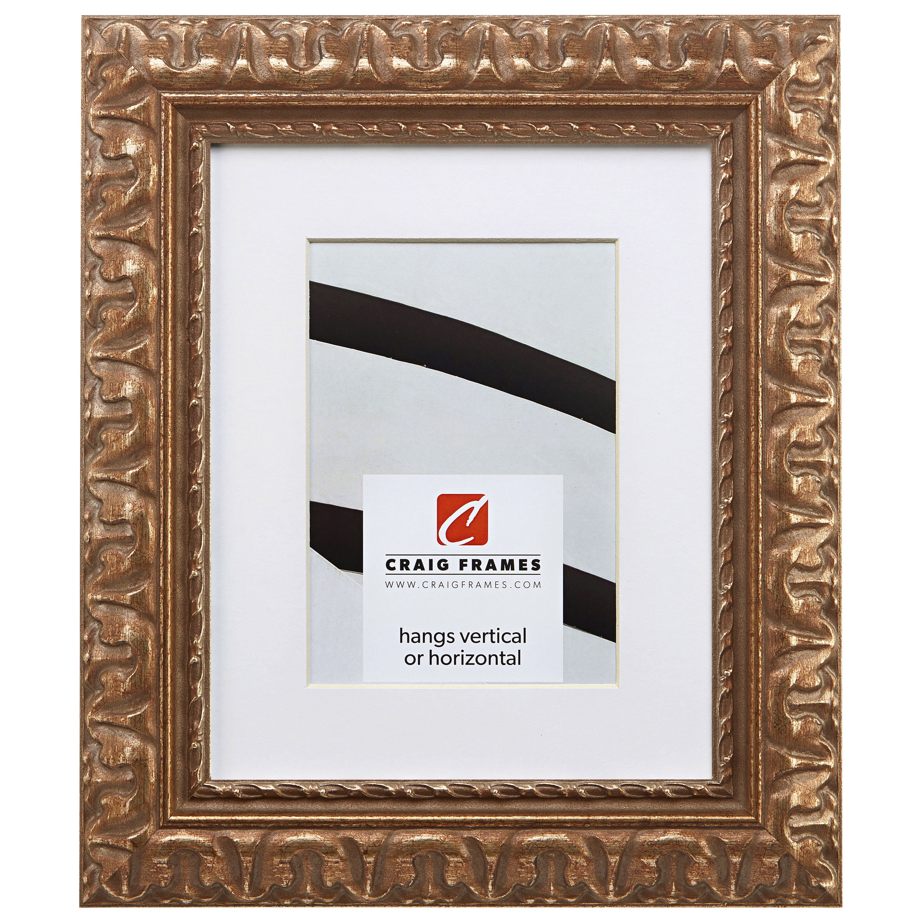 Craig Frames Bravado Ornate, 13x19 inch Antique Bronze Picture Frame ...