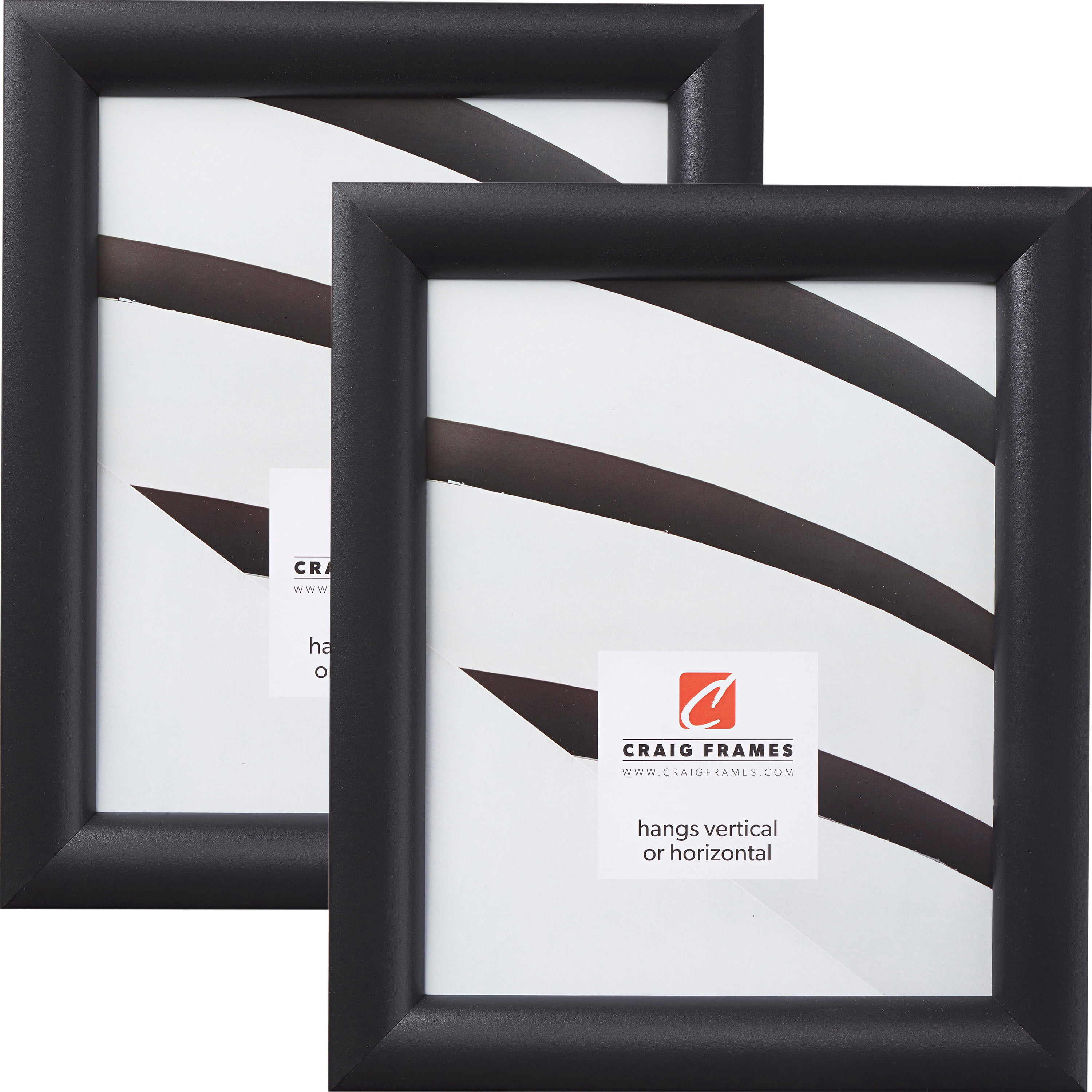 Craig Frames Bullnose 125, Mystic Satin Black Picture Frame, 13x19 Inch ...