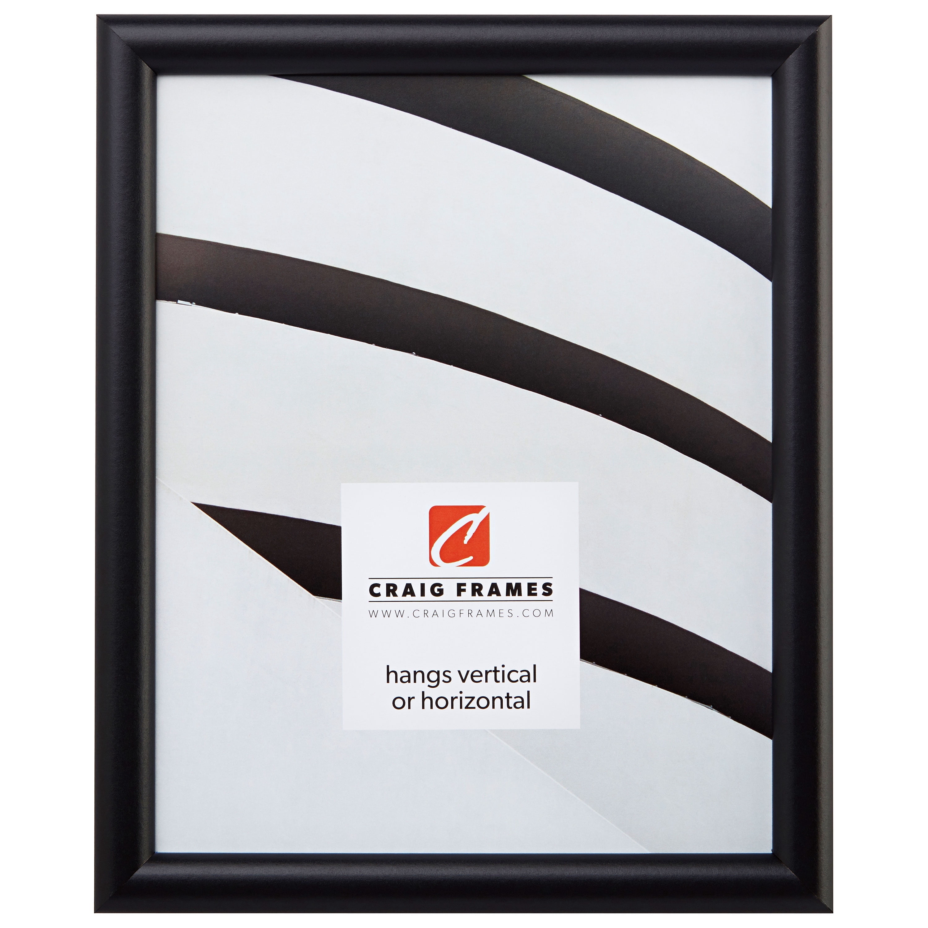 Craig Frames Bullnose, 20 x 26 inch Picture Frame, Contemporary Black ...