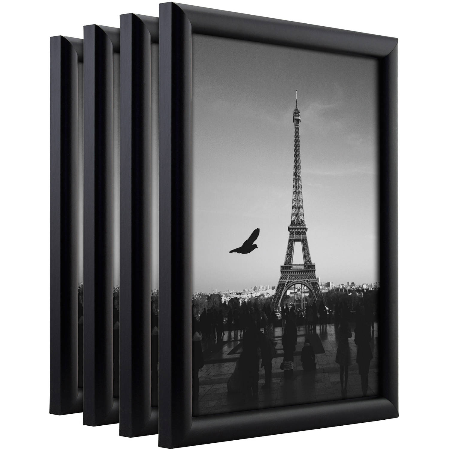 Craig Frames Bullnose Contemporary Black Composite Picture Frame, Set ...