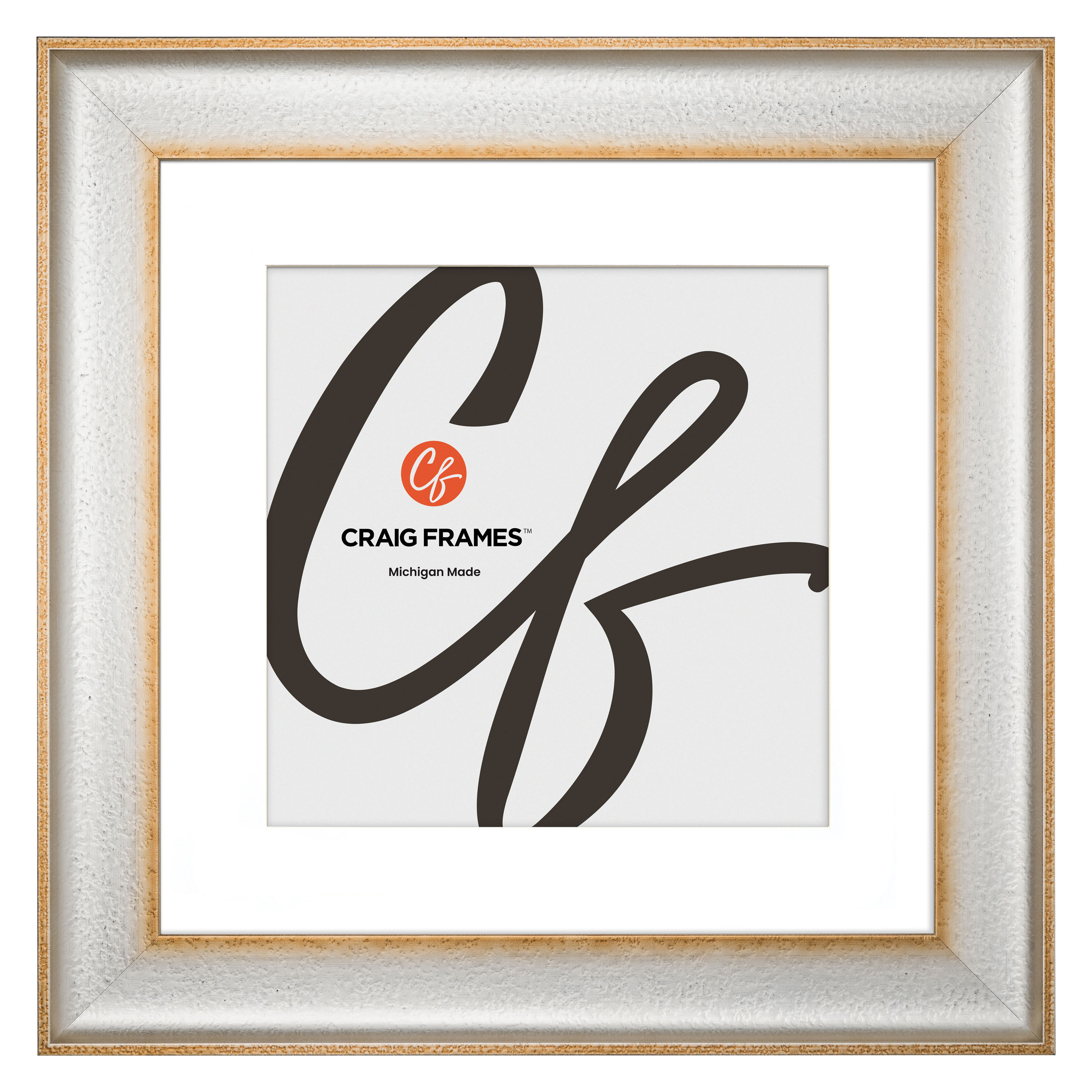Craig Frames Cairo, 16x16 Picture Frame Matted for a 12x12 Photo, Silver - Walmart.com