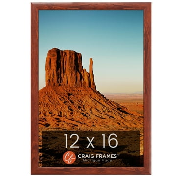 Solid Wood Photo Frame 12x16 12" X 16" Dark Walnut 323 - Walmart.com