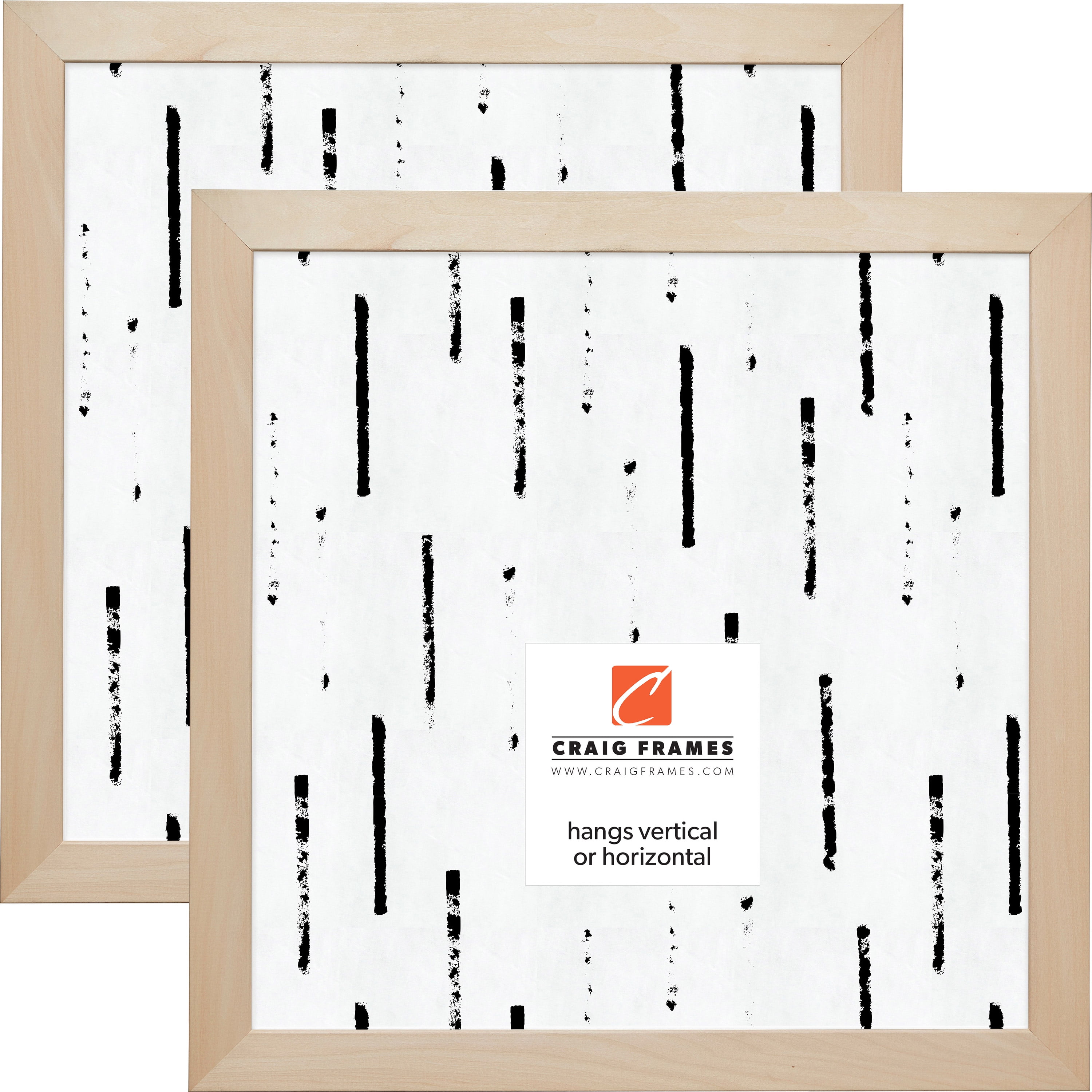 Craig Frames DIY Unfinished Wood Picture Frame, 20 x 20 Inch, Natural ...