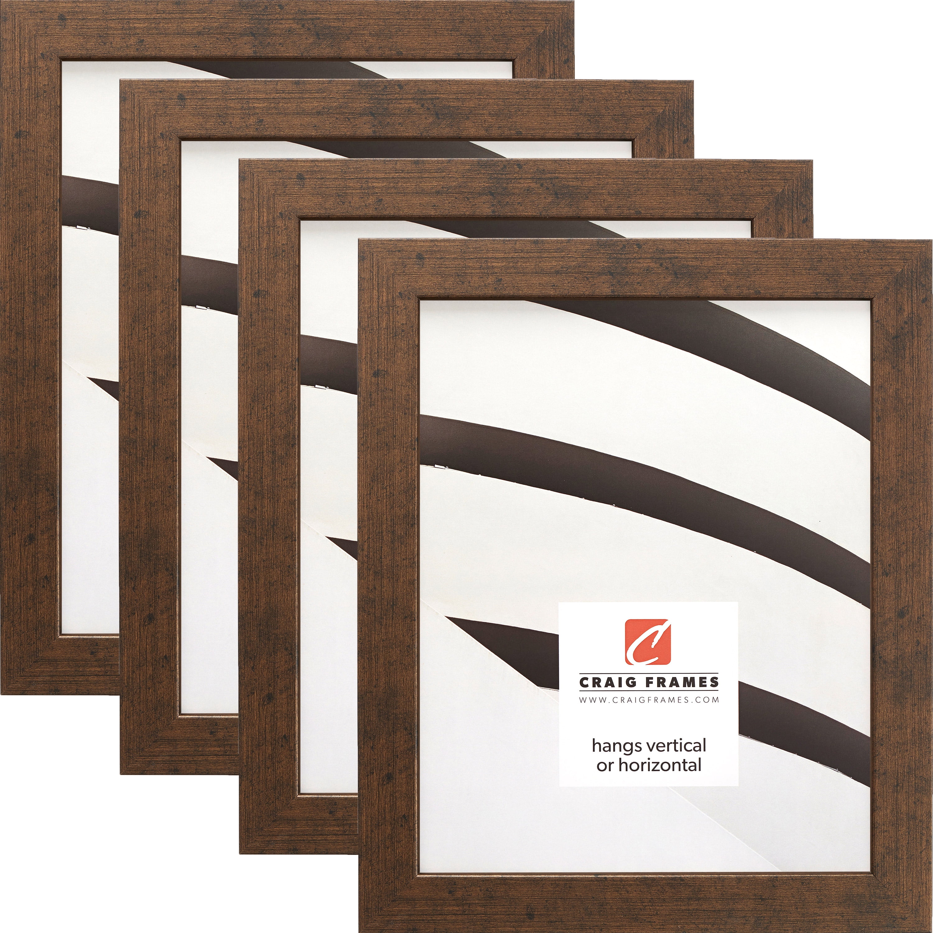Craig Frames Essentials, 16x22 inch Picture Frame, Rustic Copper, Set ...