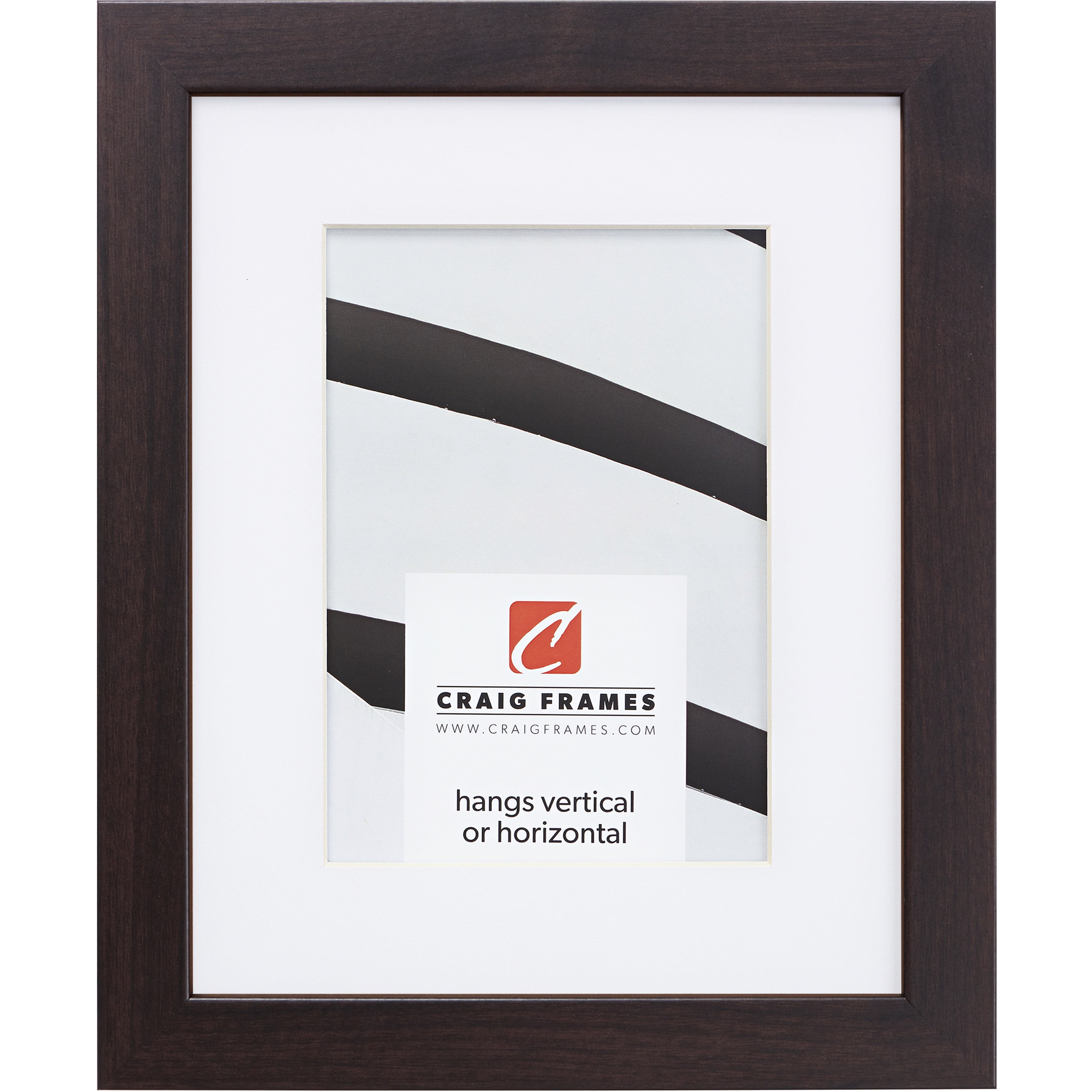 Craig Frames Essentials, 16x24 inch Picture Frame Matted for a 12x18 ...