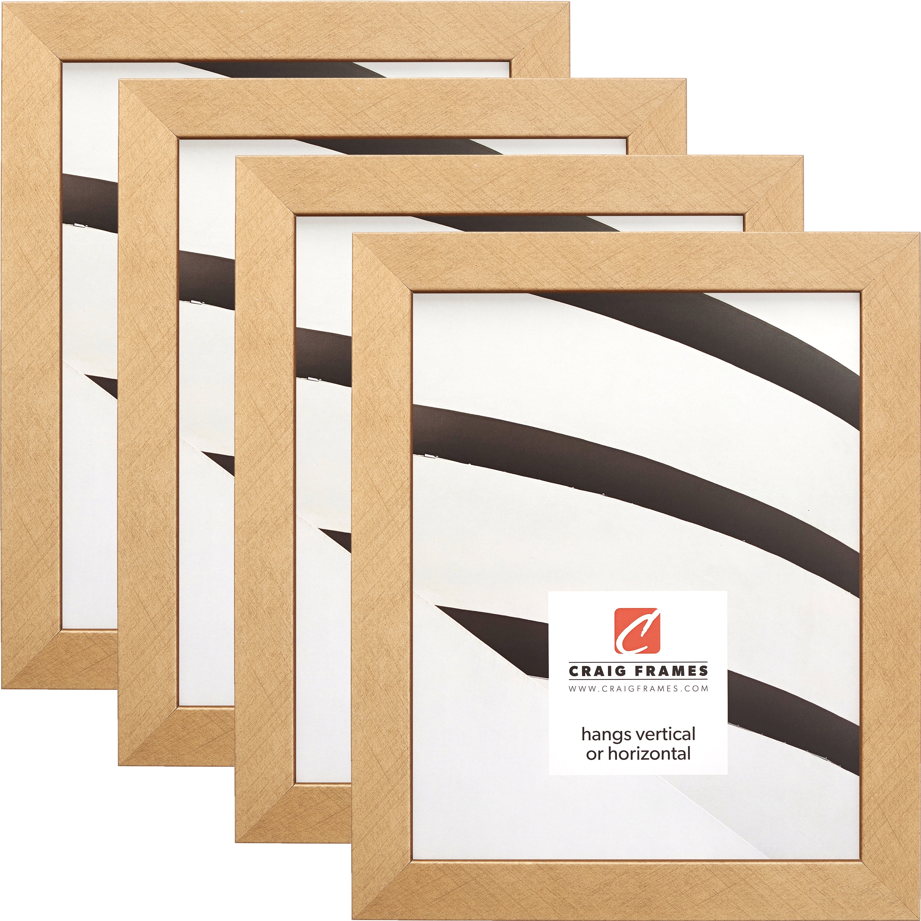Craig Frames Essentials, 18x24 inch Picture Frame, Gold, Set of 4 ...