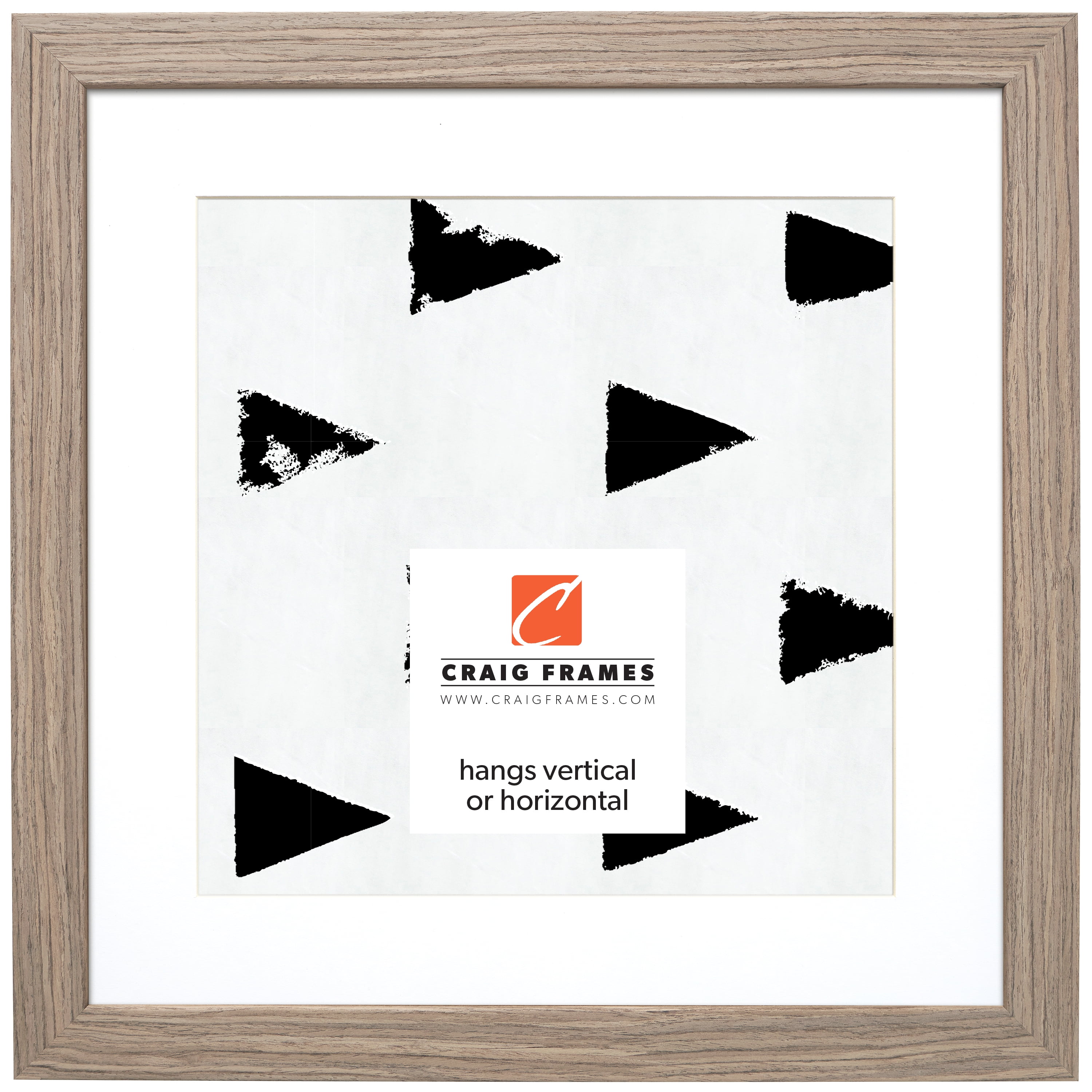 Craig Frames Farmhouse Essentials, 12x12 inch Picture Frame Matted for ...