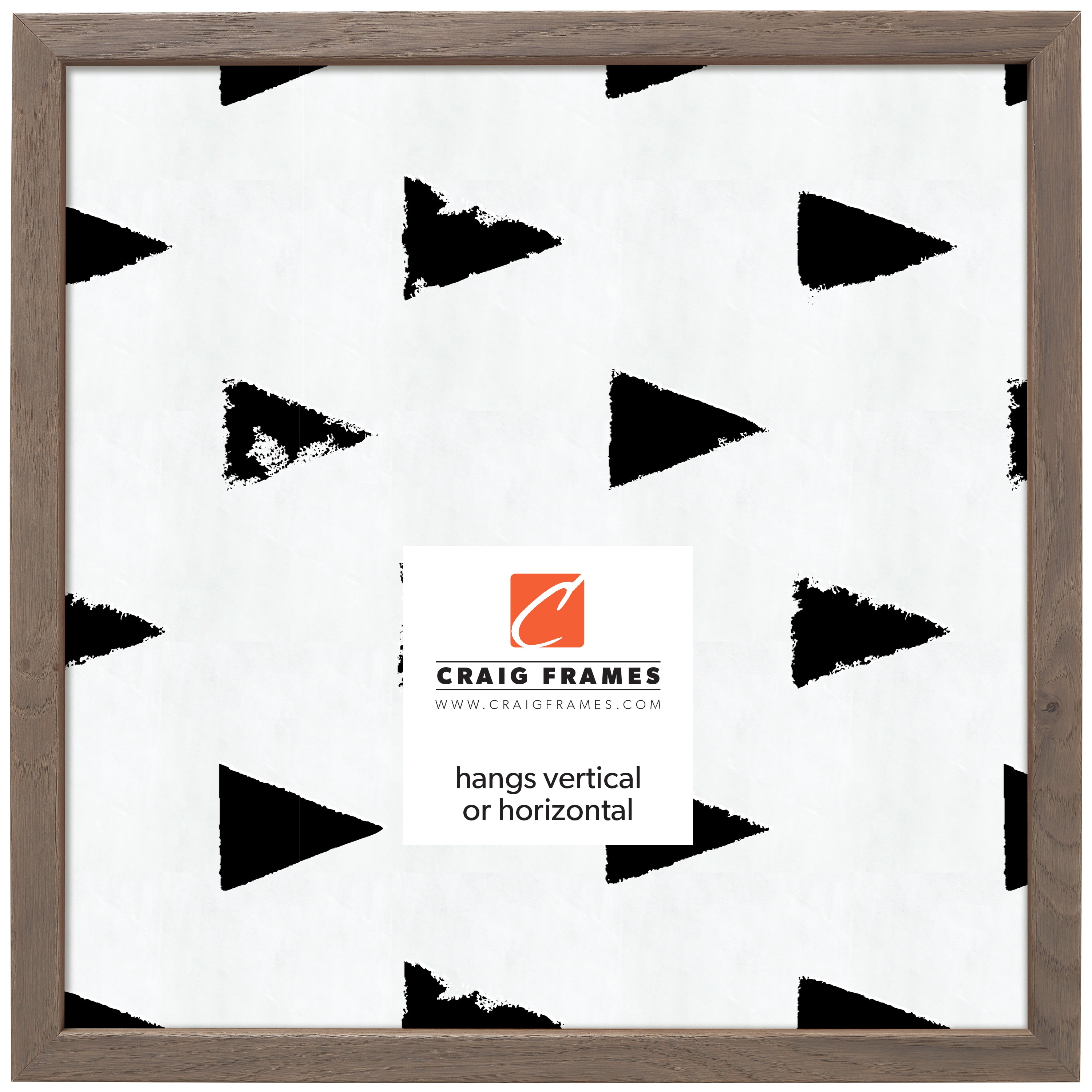Craig Frames Farmhouse Essentials Tall, 12x12 inch Picture Frame, Hare ...