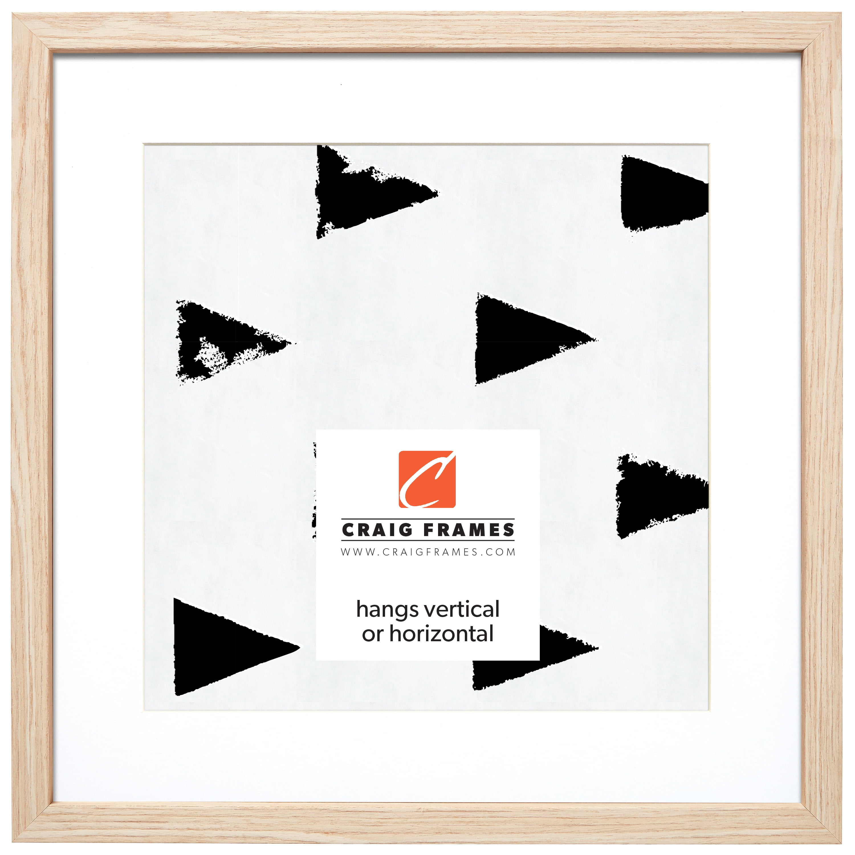 Craig Frames Farmhouse Essentials Tall, 12x12 inch Picture Frame Matted ...