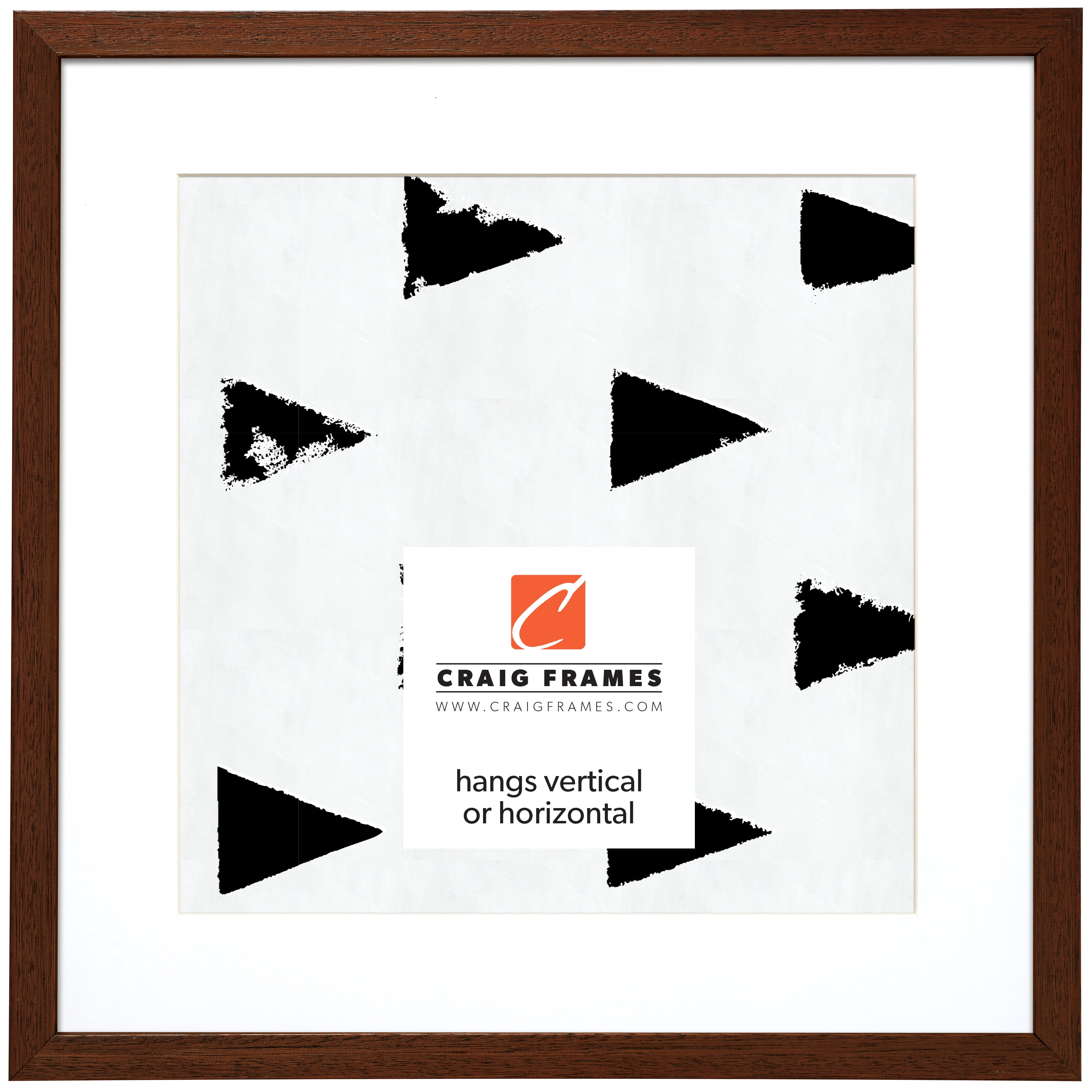 Craig Frames Farmhouse Essentials Tall, 12x12 inch Picture Frame Matted ...