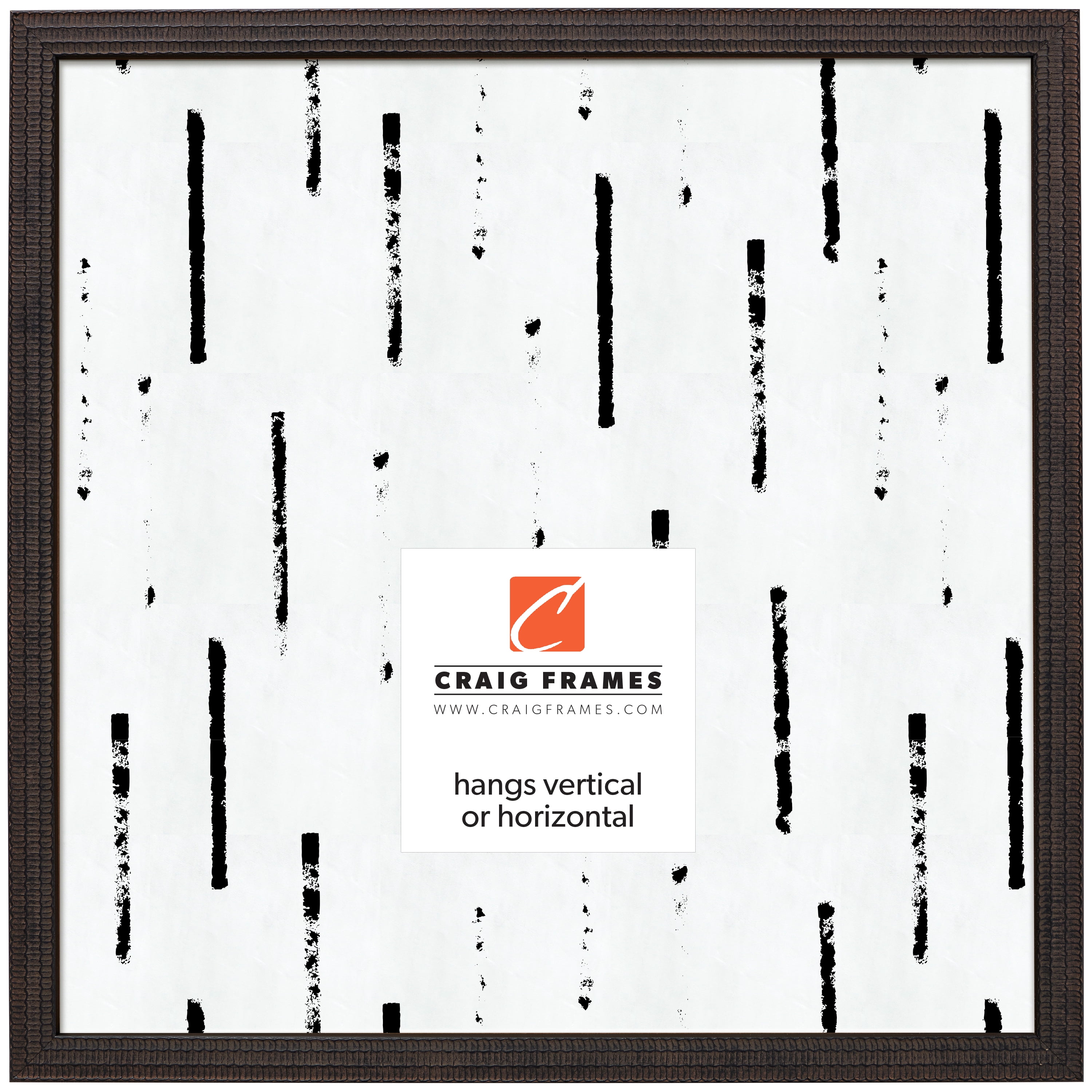 Craig Frames Farnsworth, 12x12 inch Picture Frame, Black - Walmart.com