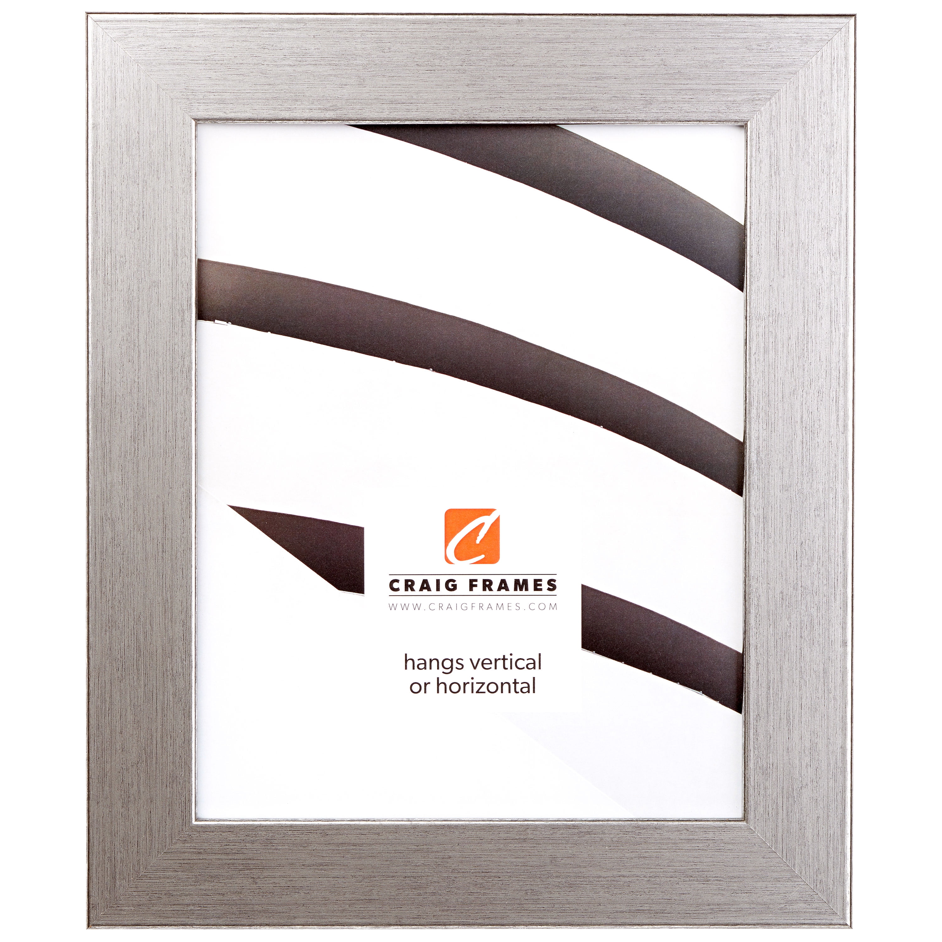 Craig Frames Fiftynine, 12x12 inch Picture Frame, Salerno Silver ...