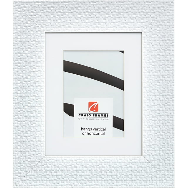 Craig Frames Glimmer, 10x13 inch Picture Frame Matted for a 7x10 Photo ...
