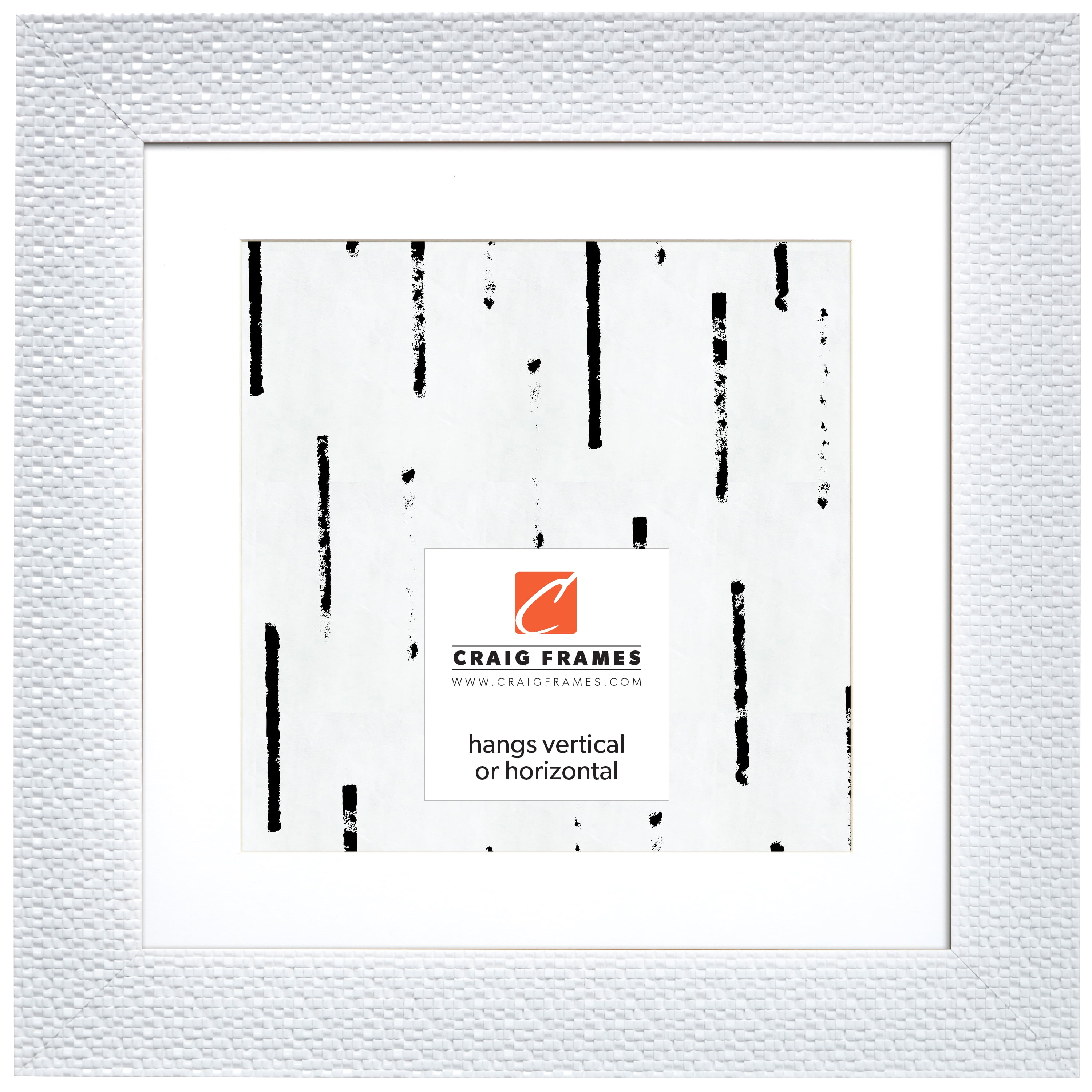 Craig Frames Glimmer, 12x12 inch Picture Frame Matted for a 9x9 Photo ...