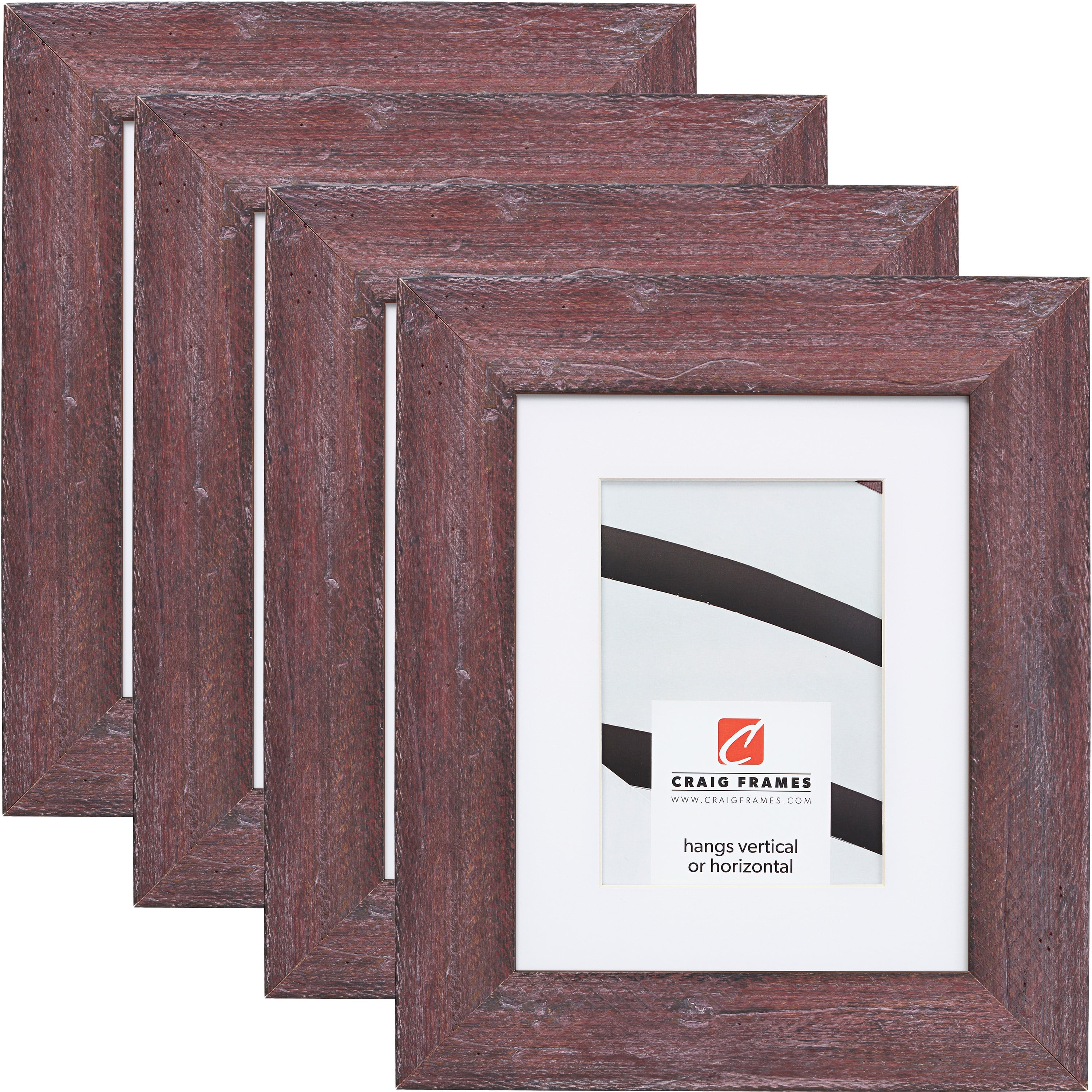 Craig Frames Hatteras, 10x13 inch Picture Frame Matted for a 7x10 Photo ...