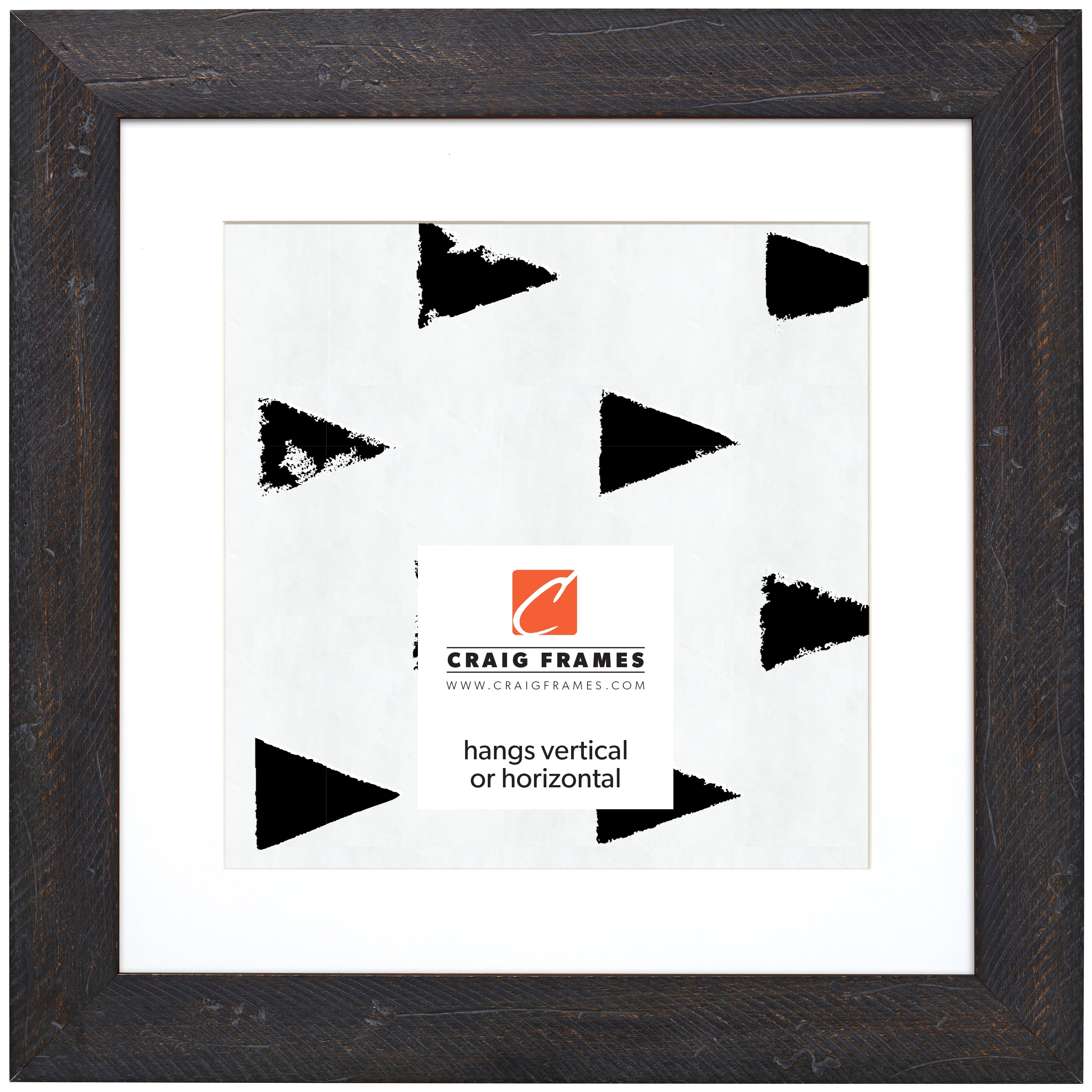 Craig Frames Hatteras, 16x16 inch Picture Frame Matted for a 12x12 ...