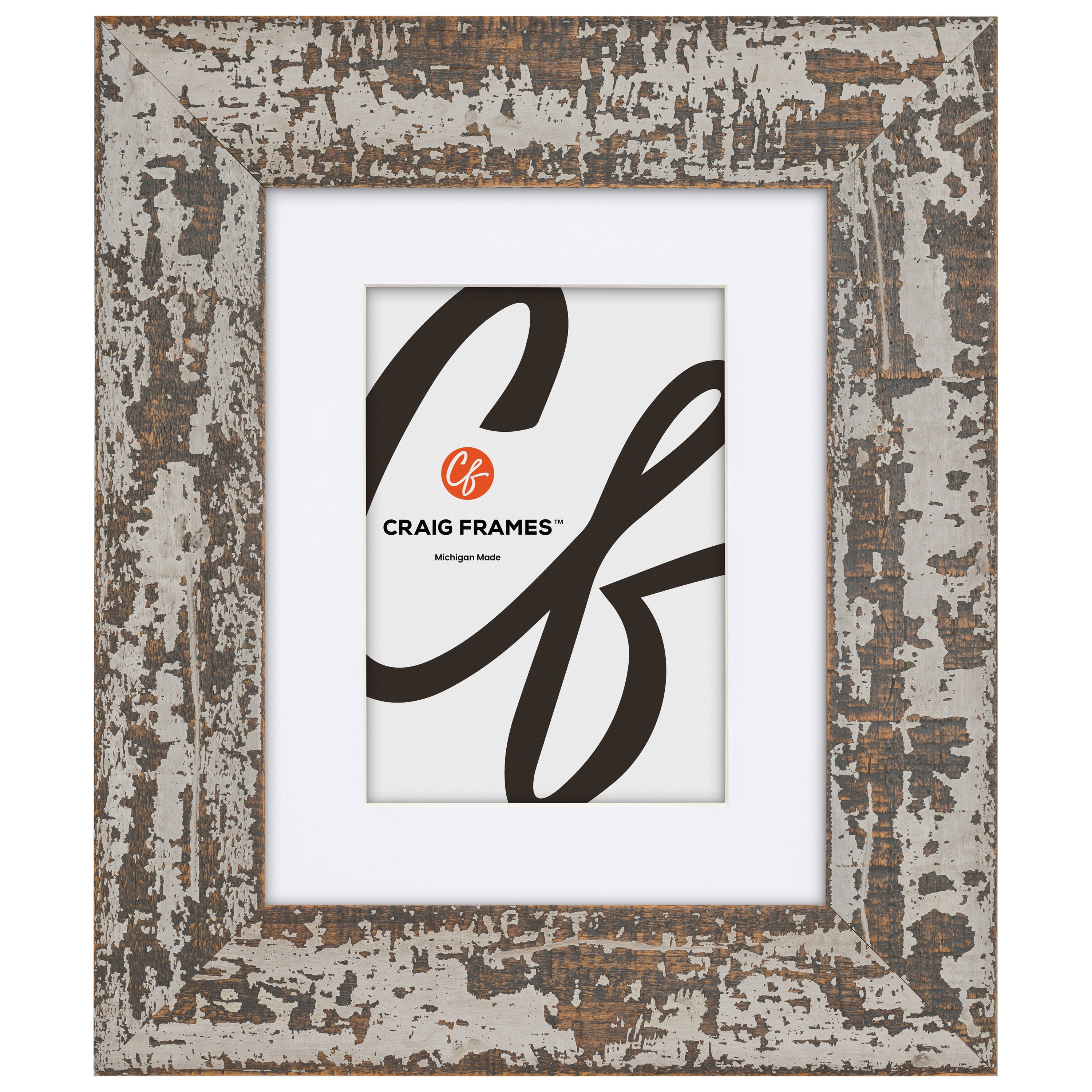 Craig Frames Hatteras XL, 14x22 Picture Frame Matted for an 11x17 Photo ...
