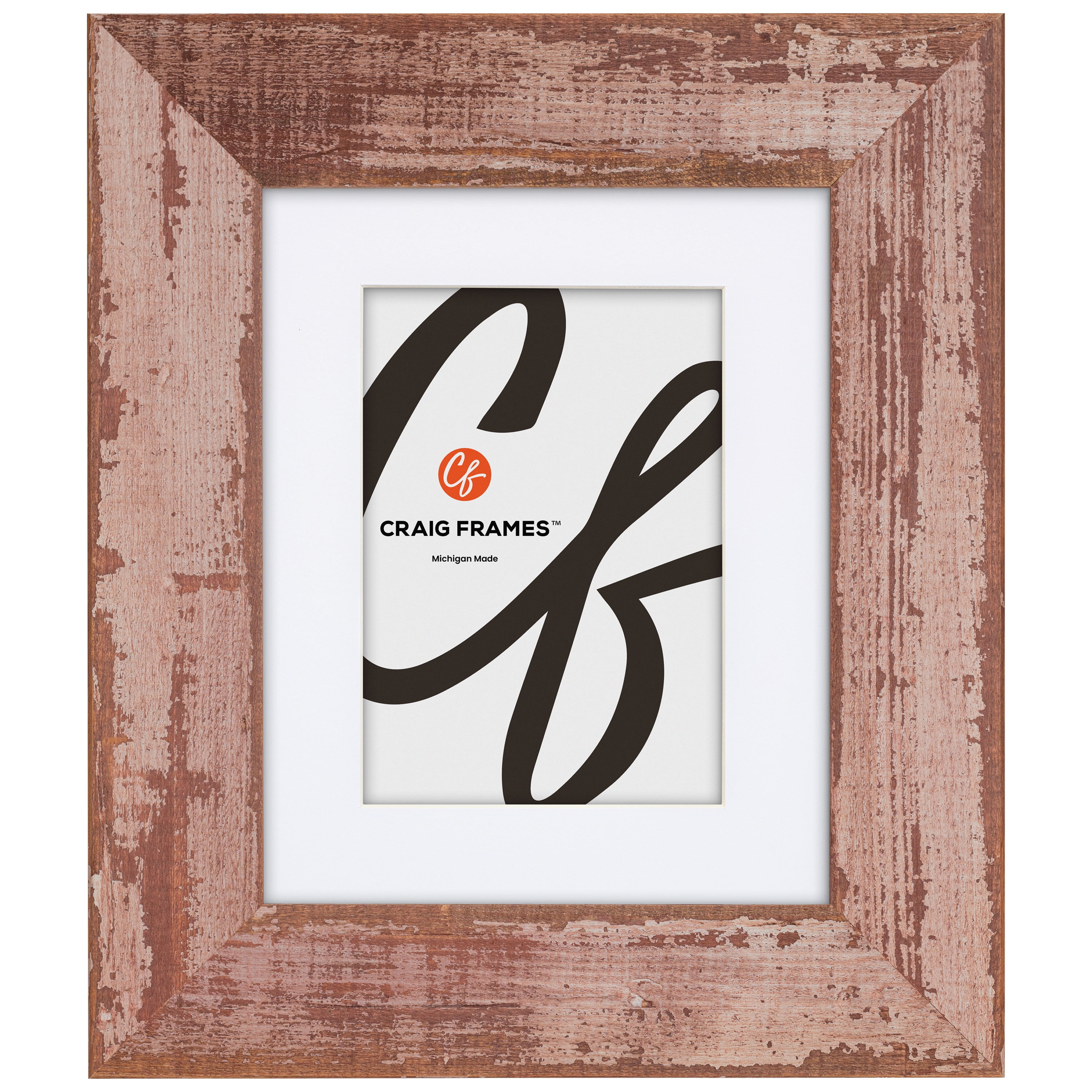 Craig Frames Hatteras XL, 16x22 Picture Frame Matted for a 12x18 Photo ...