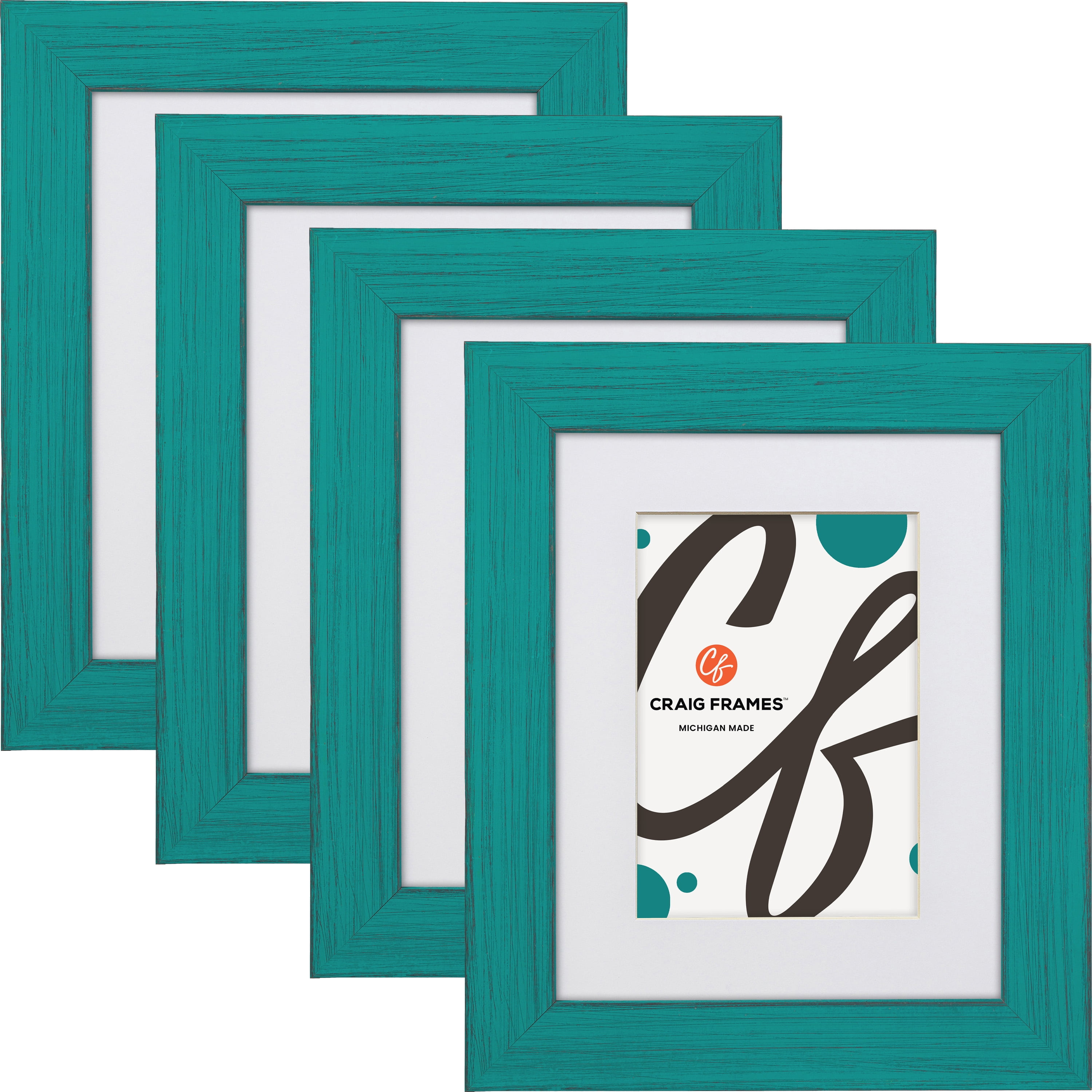 Craig Frames Jasper, 10x12 inch Country French Teal Picture Frame ...