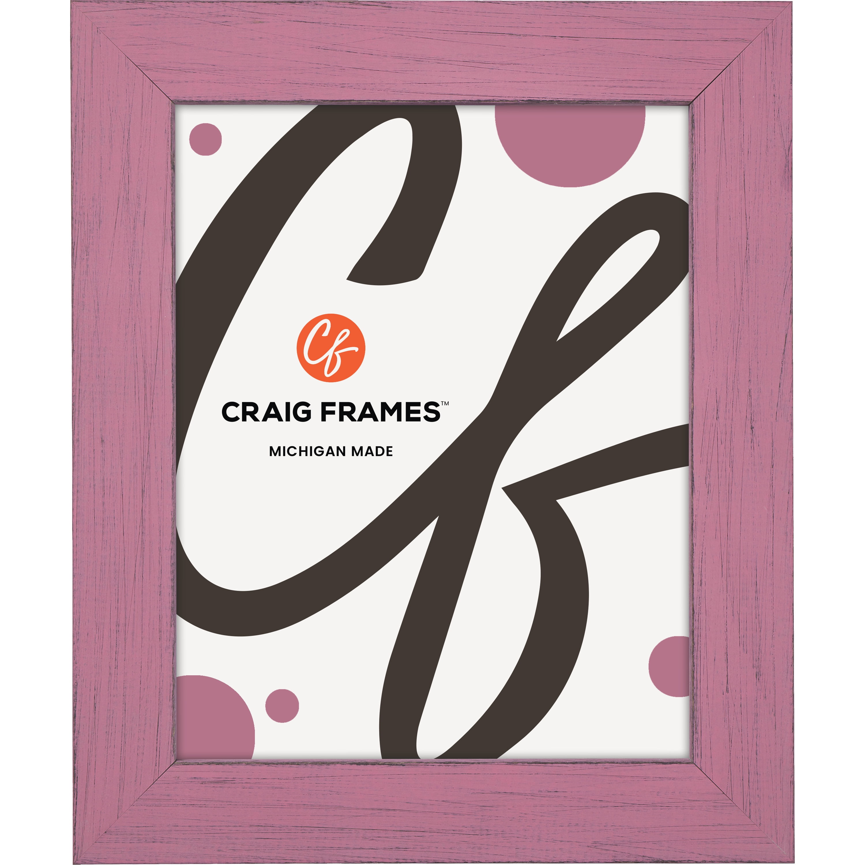 Craig Frames Jasper, 10x17 inch Picture Frame, Country Petticoat Pink ...