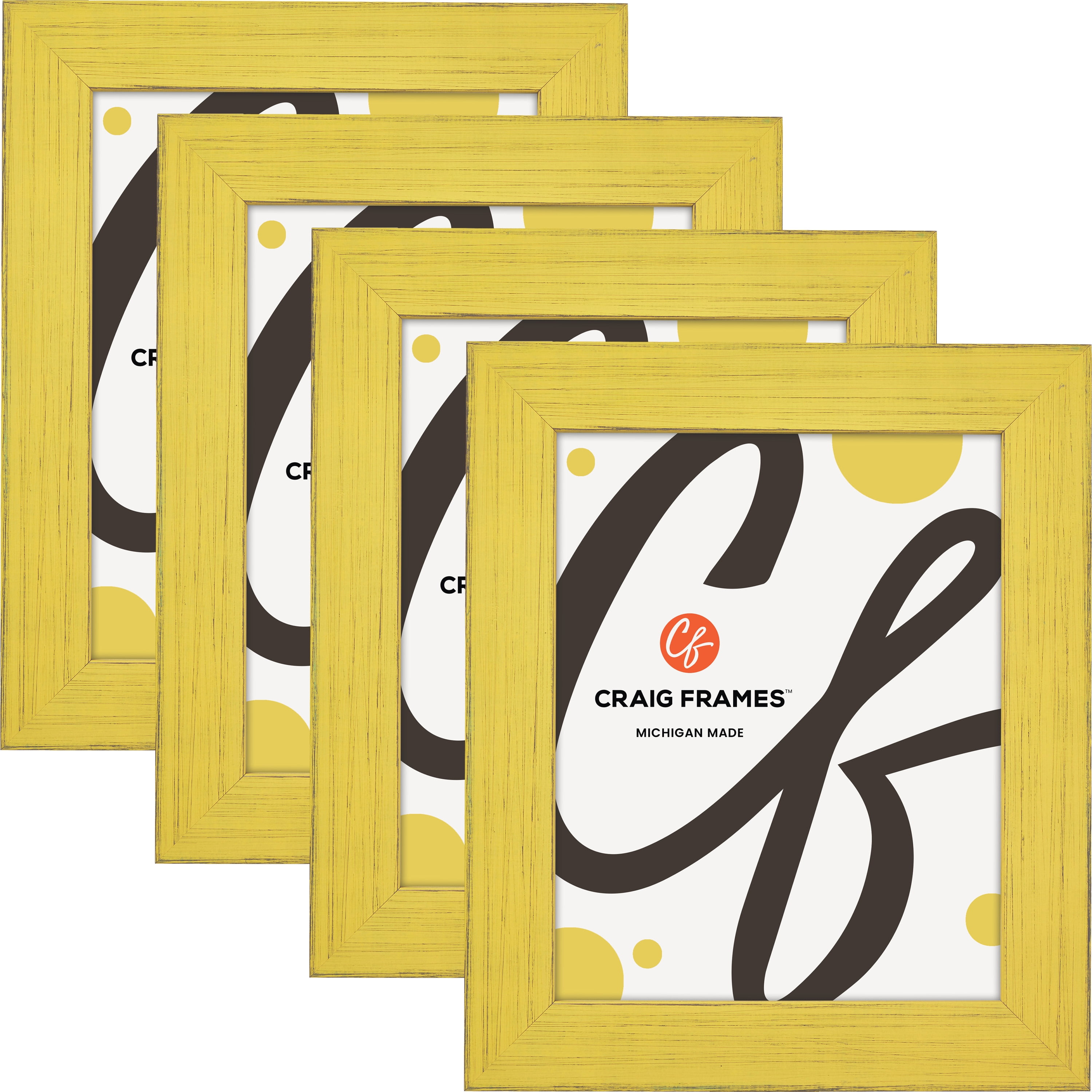 Craig Frames Jasper, 10x17 inch Picture Frame, Country Southern Yellow ...