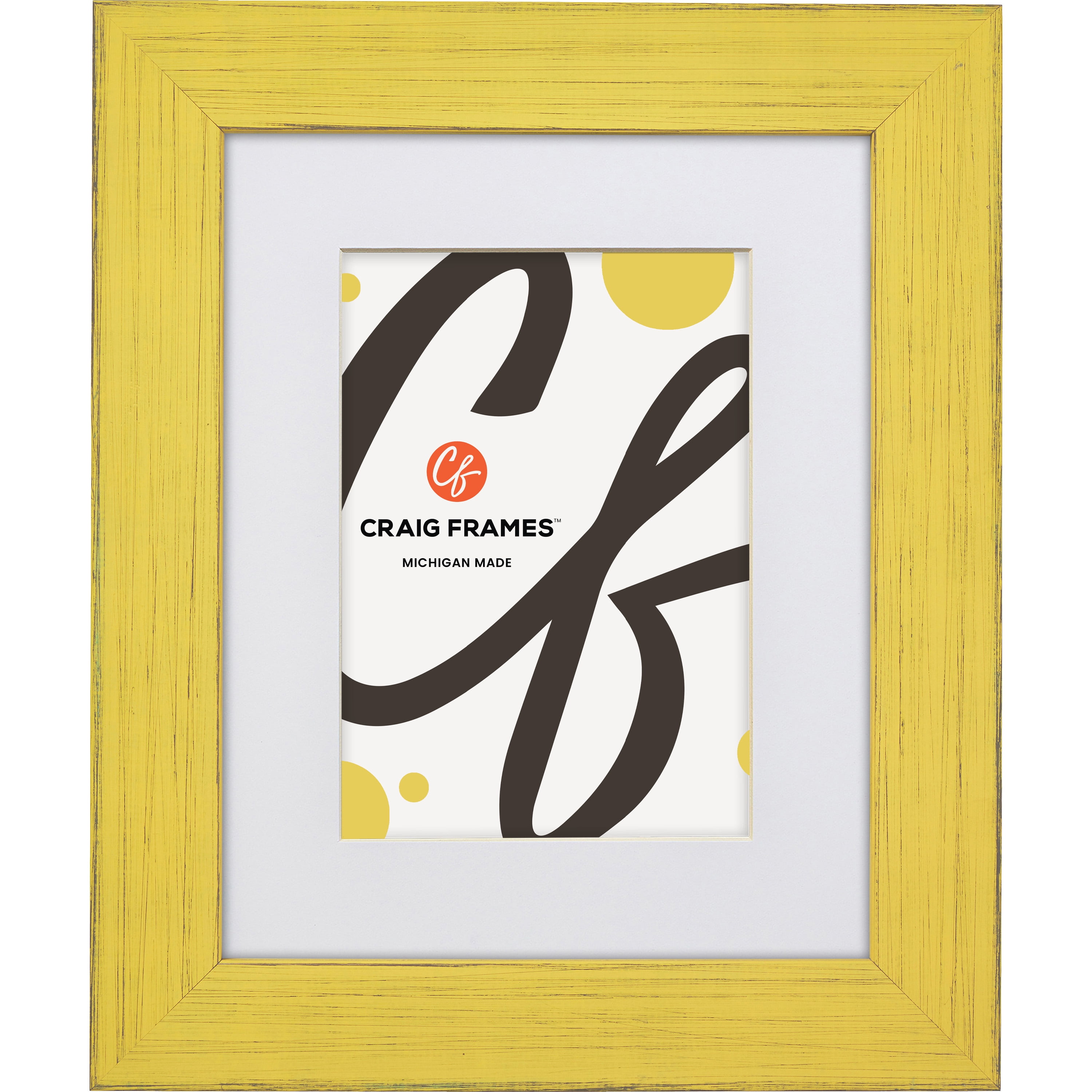 Craig Frames Jasper, 12x16 inch Country Southern Yellow Picture Frame ...