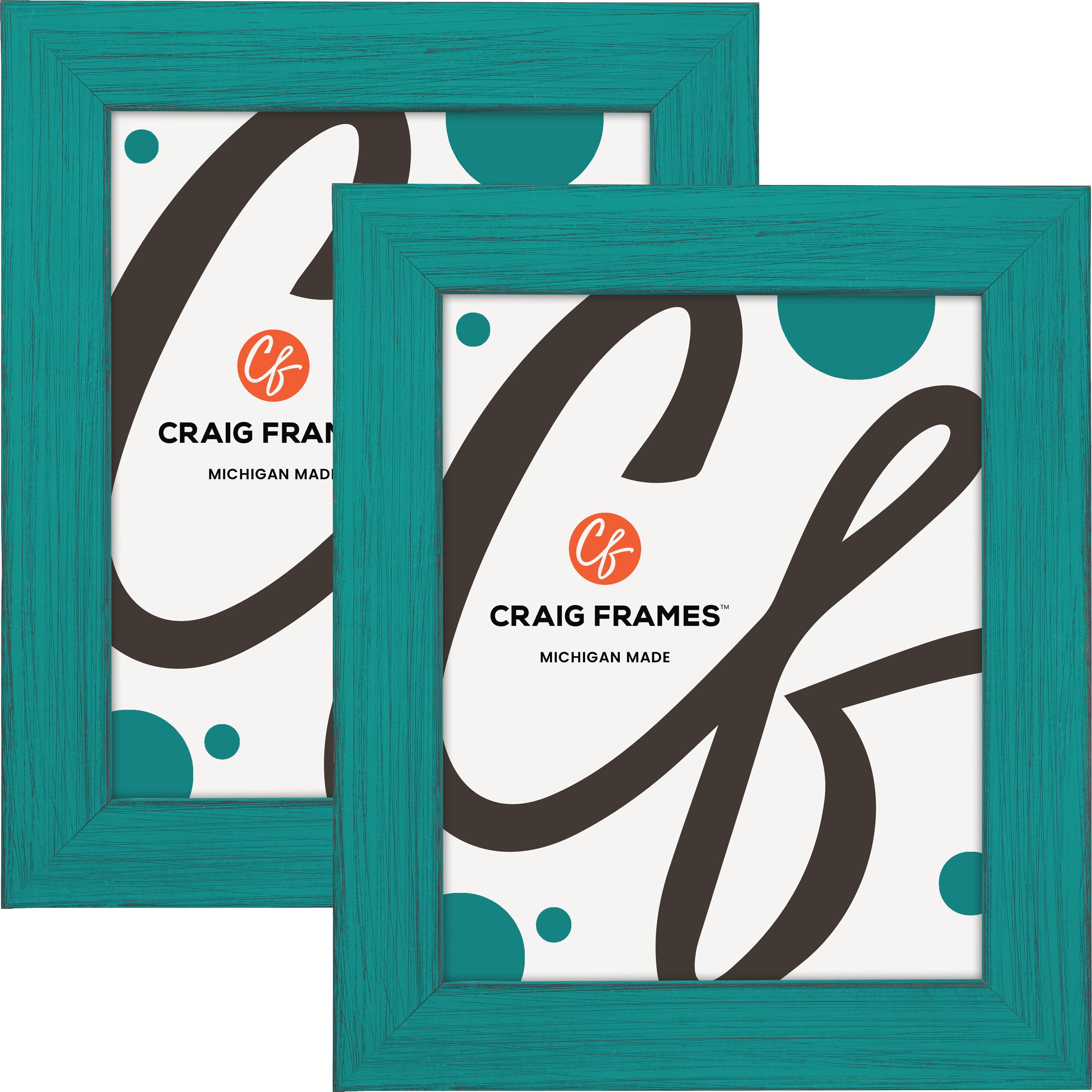 Craig Frames Jasper, 14x20 inch Picture Frame, Country French Teal, Set ...