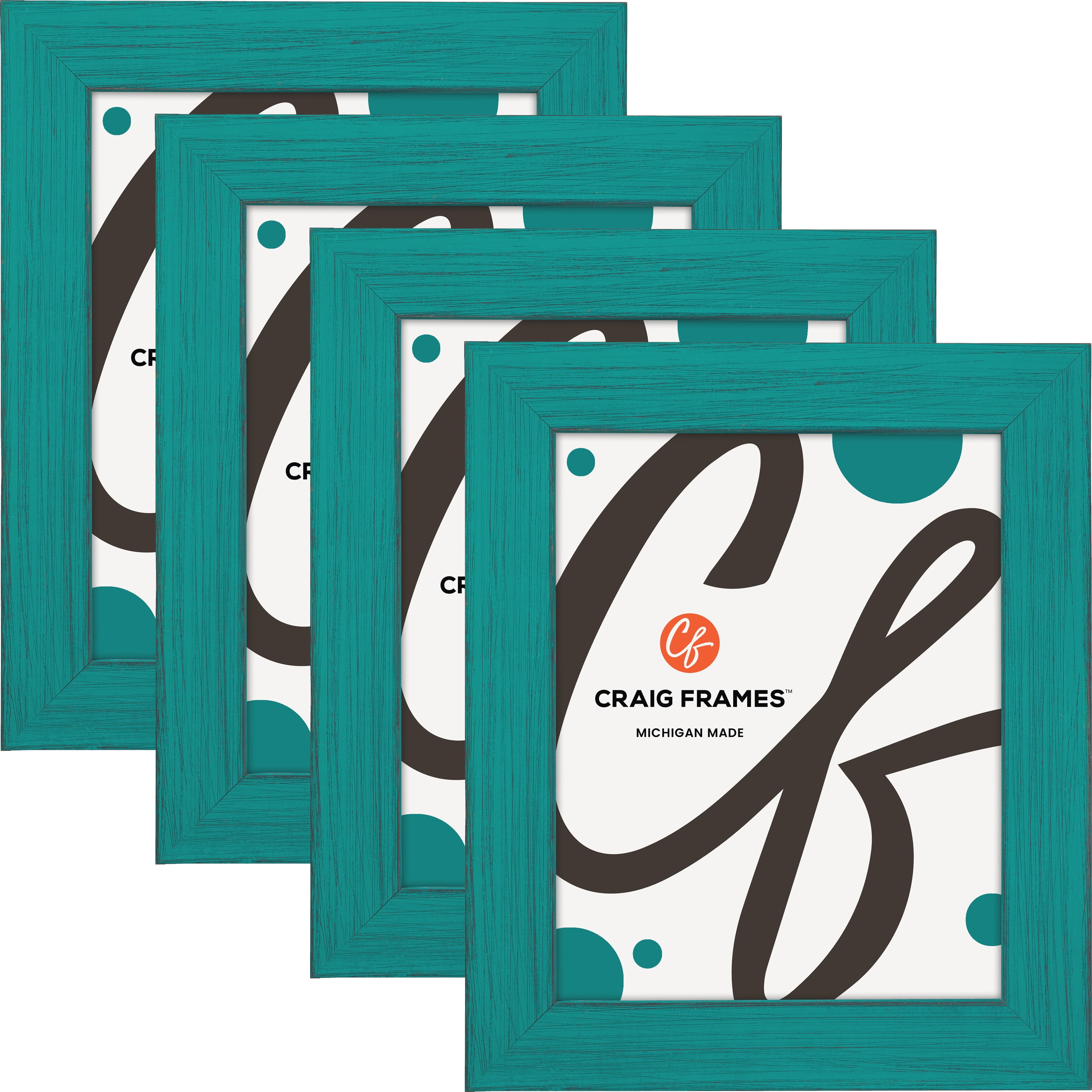 Craig Frames Jasper, 21x29 inch Picture Frame, Country French Teal, Set of 4 - Walmart.com