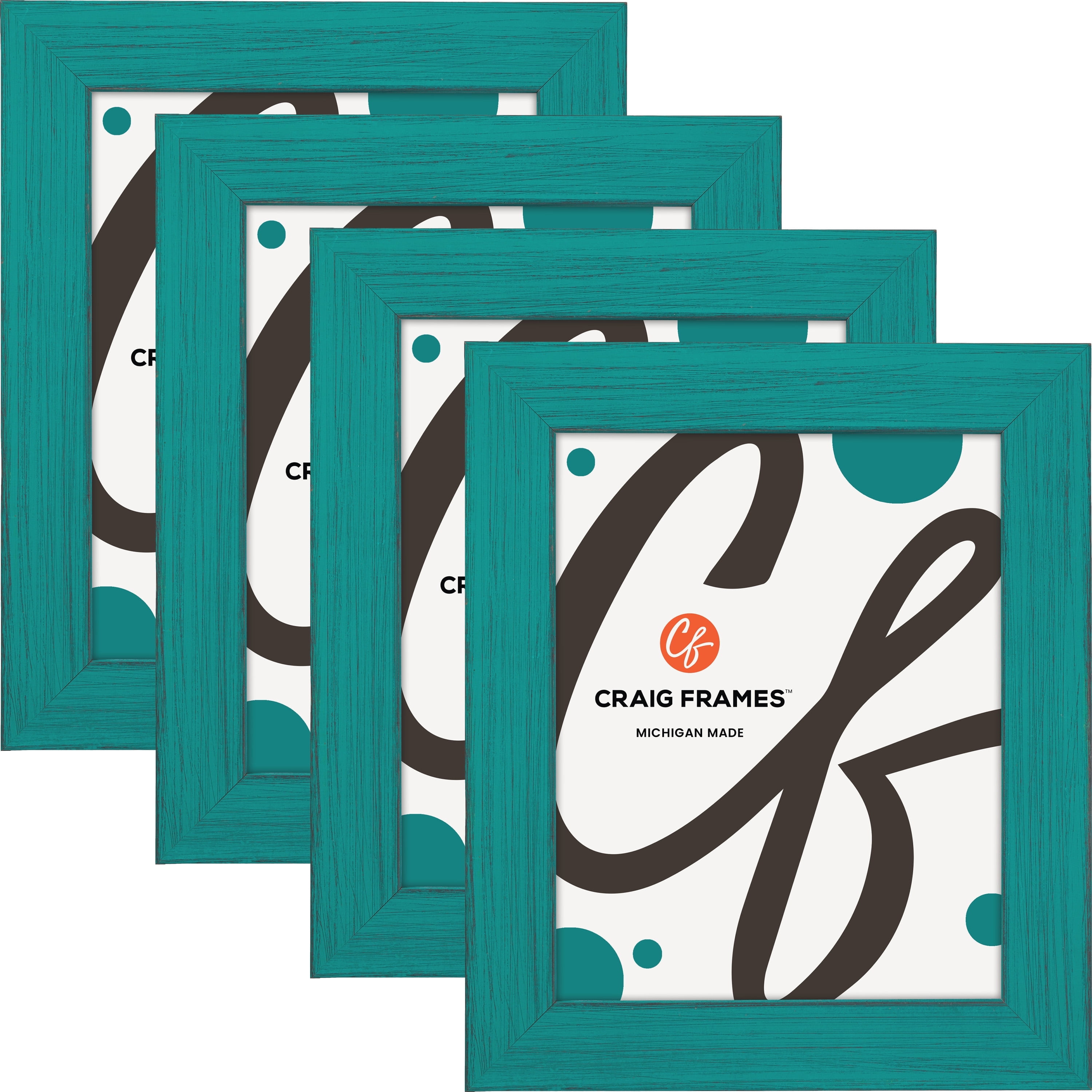 Craig Frames Jasper, 24x28 inch Picture Frame, Country French Teal, Set ...
