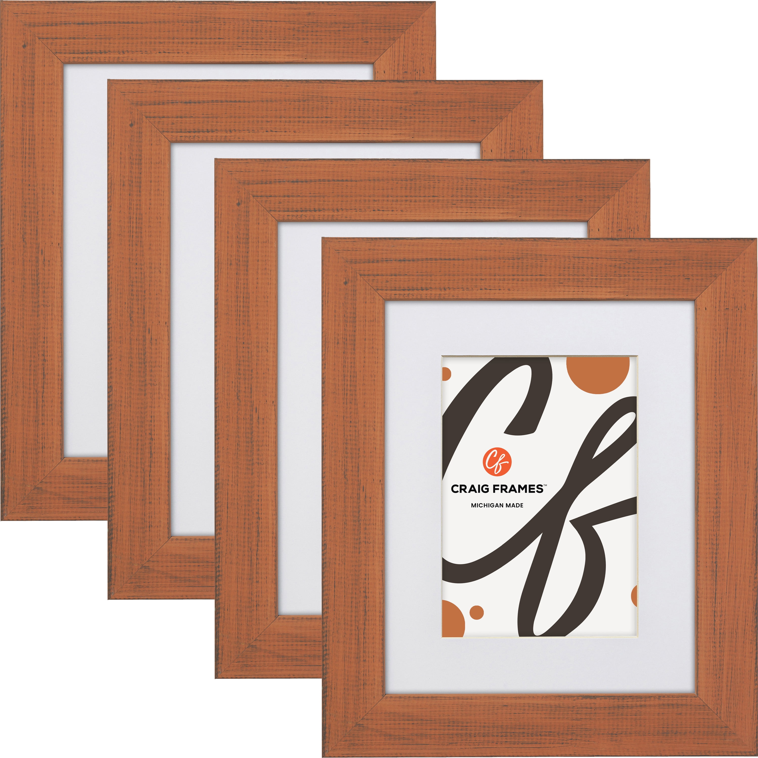 Craig Frames Jasper, 8x10 inch Country Bourbon Orange Picture Frame ...