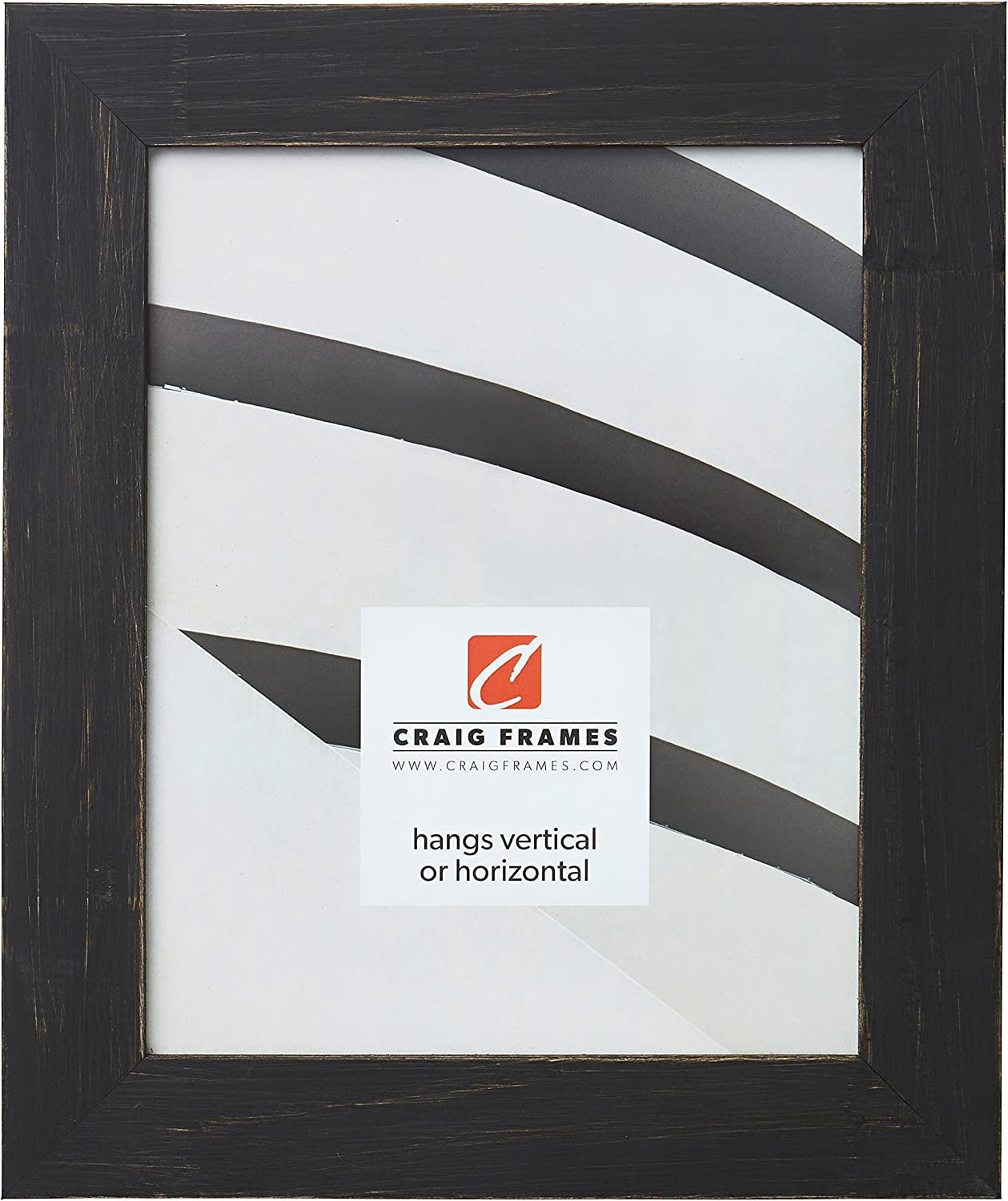 Craig Frames Jasper Picture Frame, 24 x 36 Inch, Country Charcoal Black ...