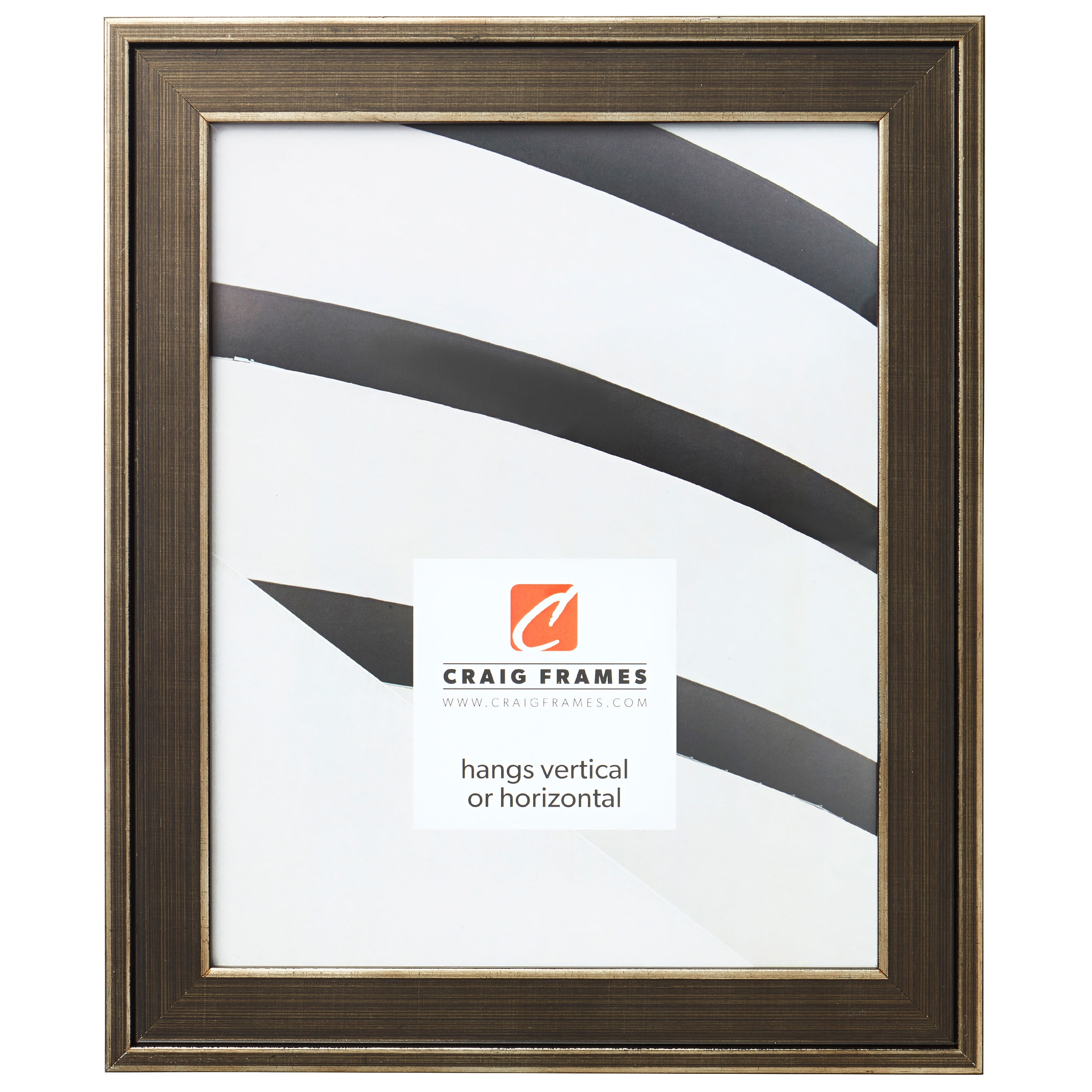 Craig Frames Metropolis, 12x12 inch Picture Frame, Antique Pewter ...