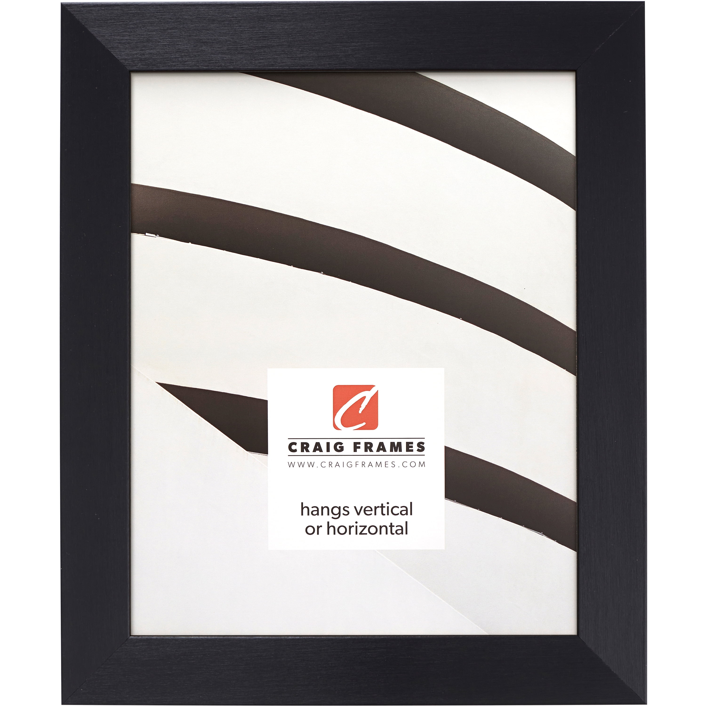 Craig Frames Modern Aesthetics 125, 11x14 inch Picture Frame, Black ...