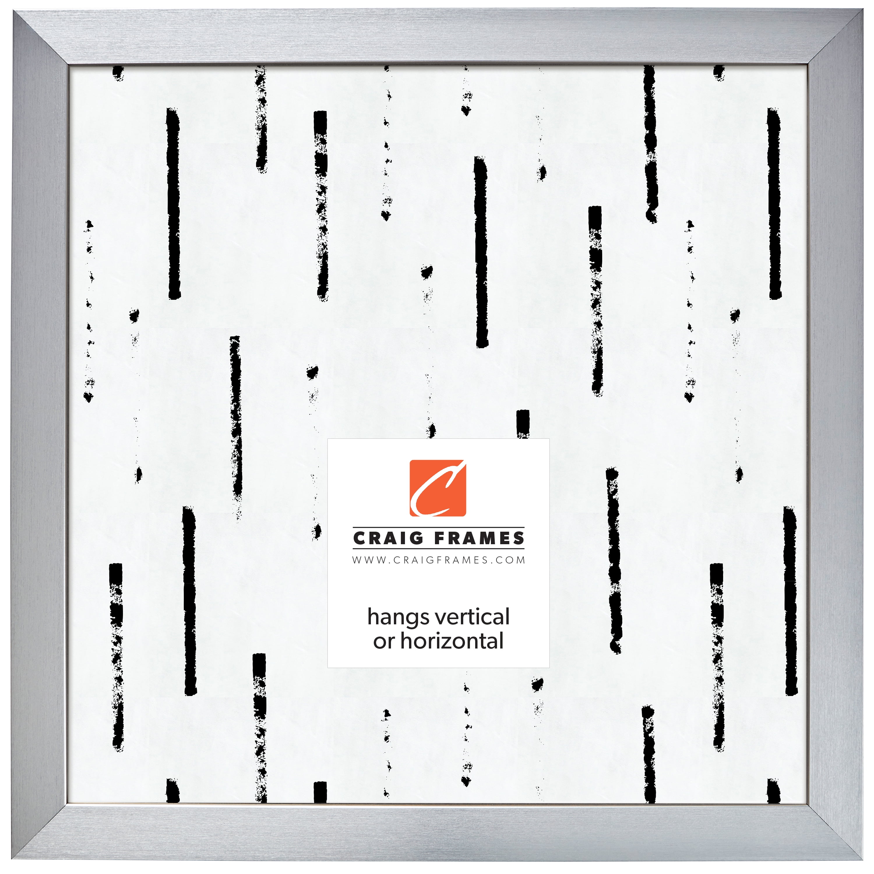 Craig Frames Modern Aesthetics 125, 24x24 inch Picture Frame, Silver ...