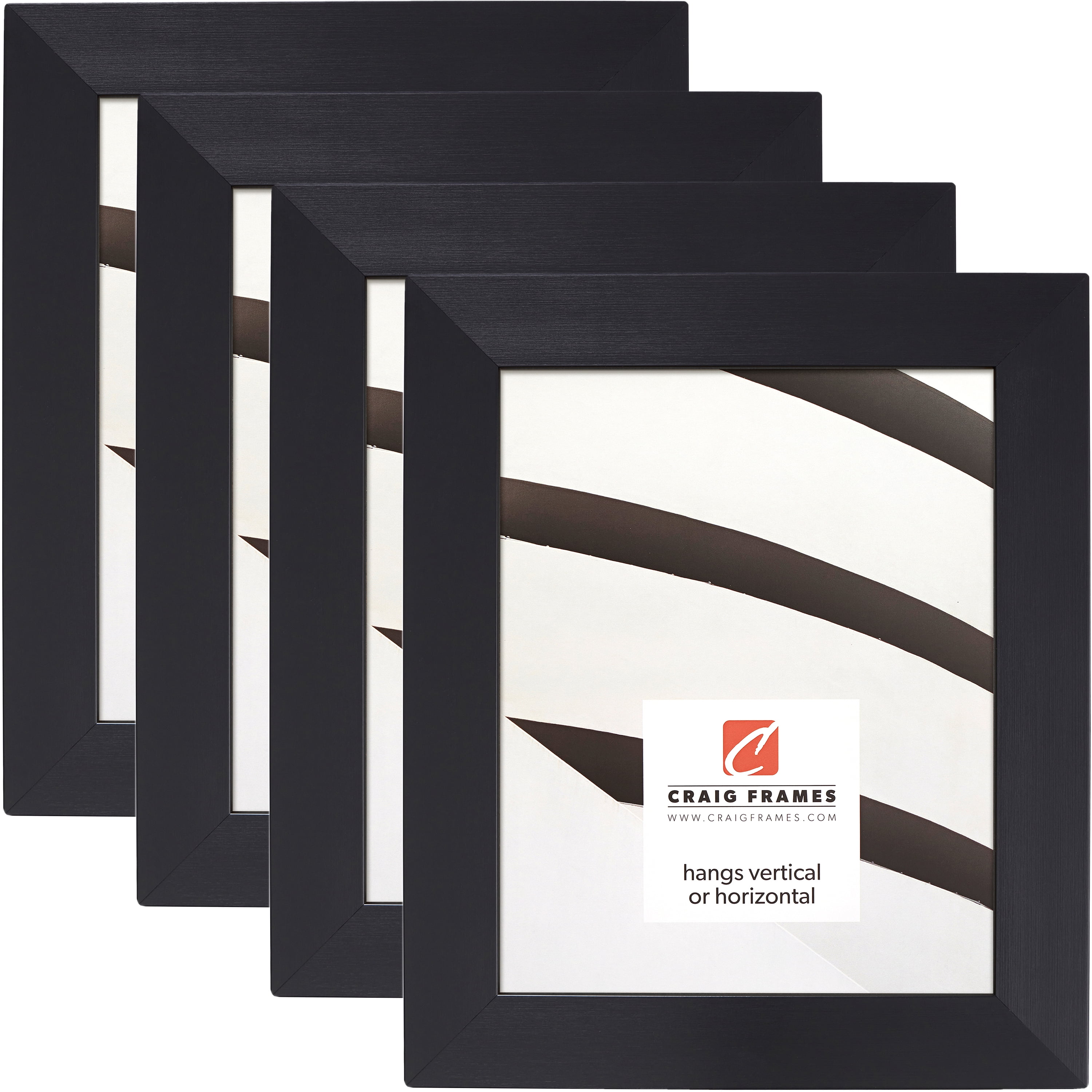 Craig Frames Modern Aesthetics 150, 10x13 inch Picture Frame, Black ...
