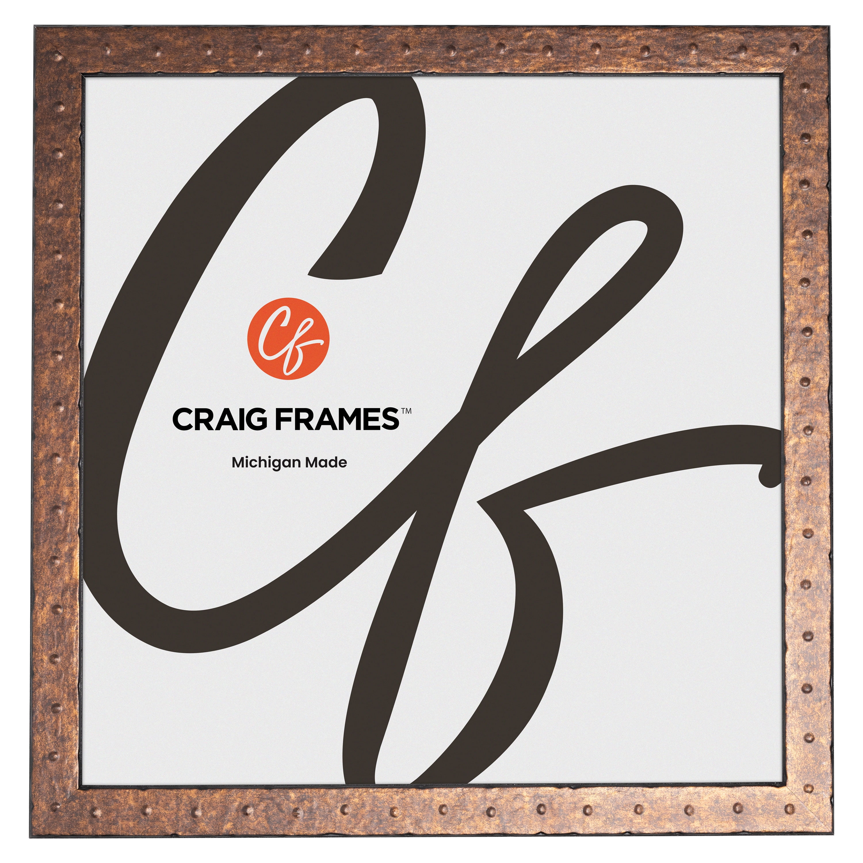 Craig Frames Rivet, 20x20 Picture Frame, Rust - Walmart.com